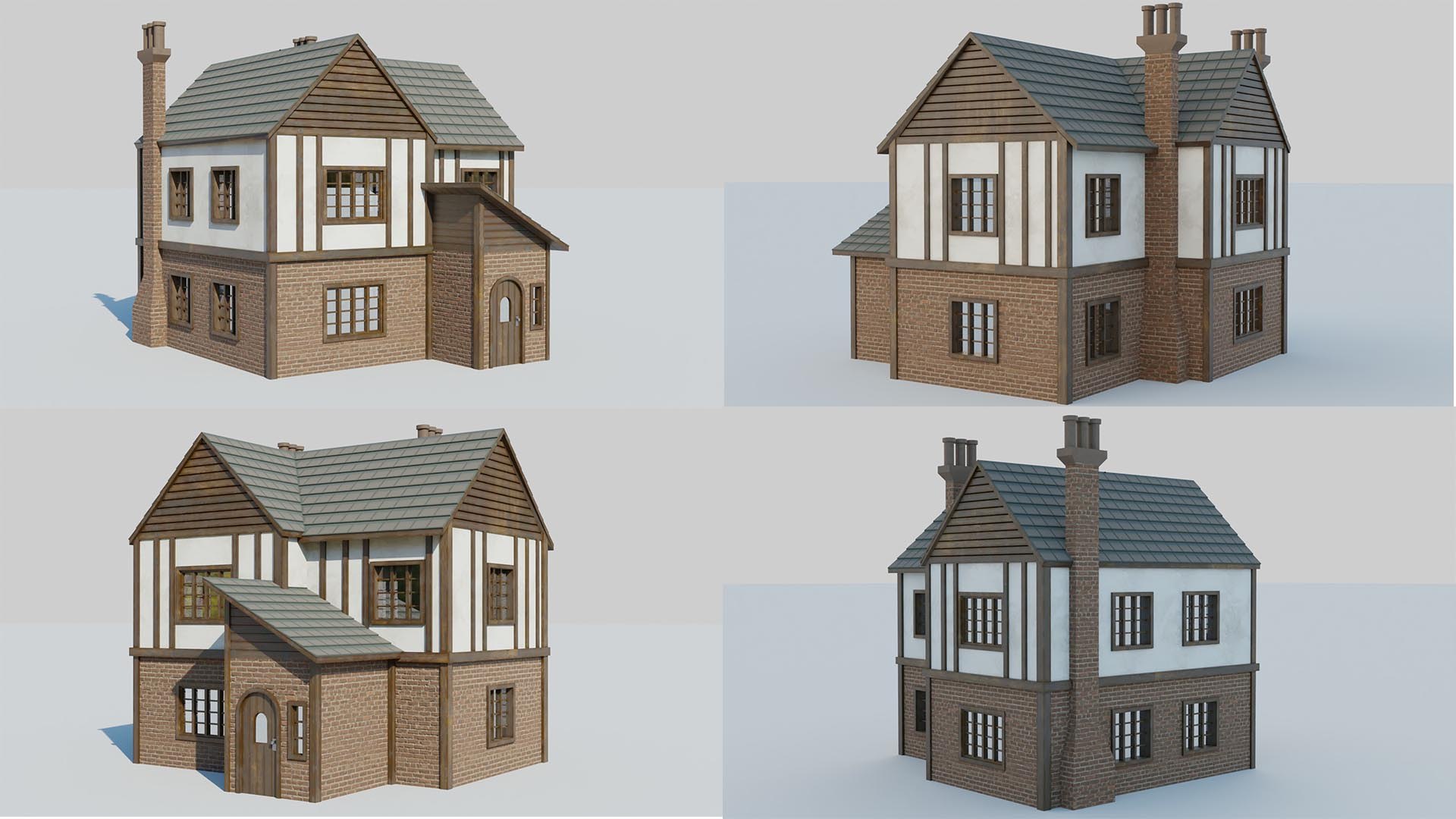 Village House Pack 3D Model - TurboSquid 2042055