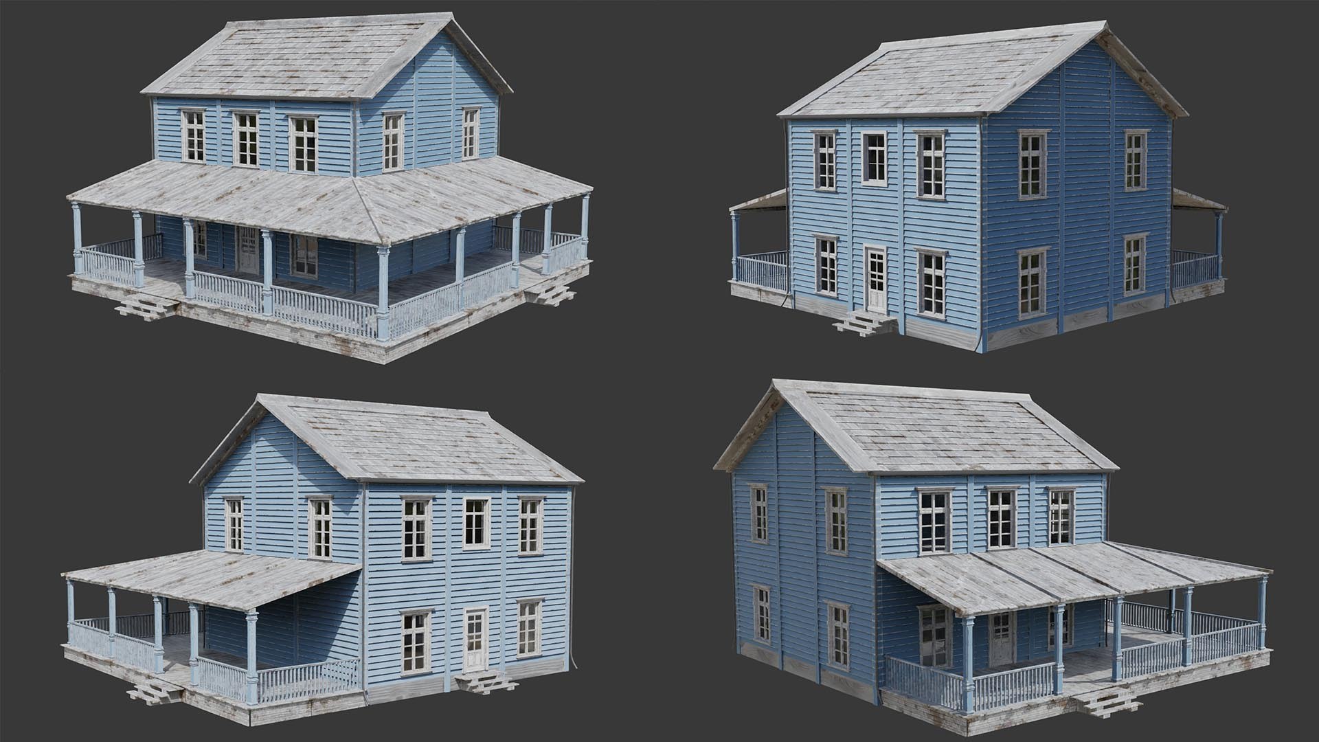 Village House Pack 3D Model - TurboSquid 2042055