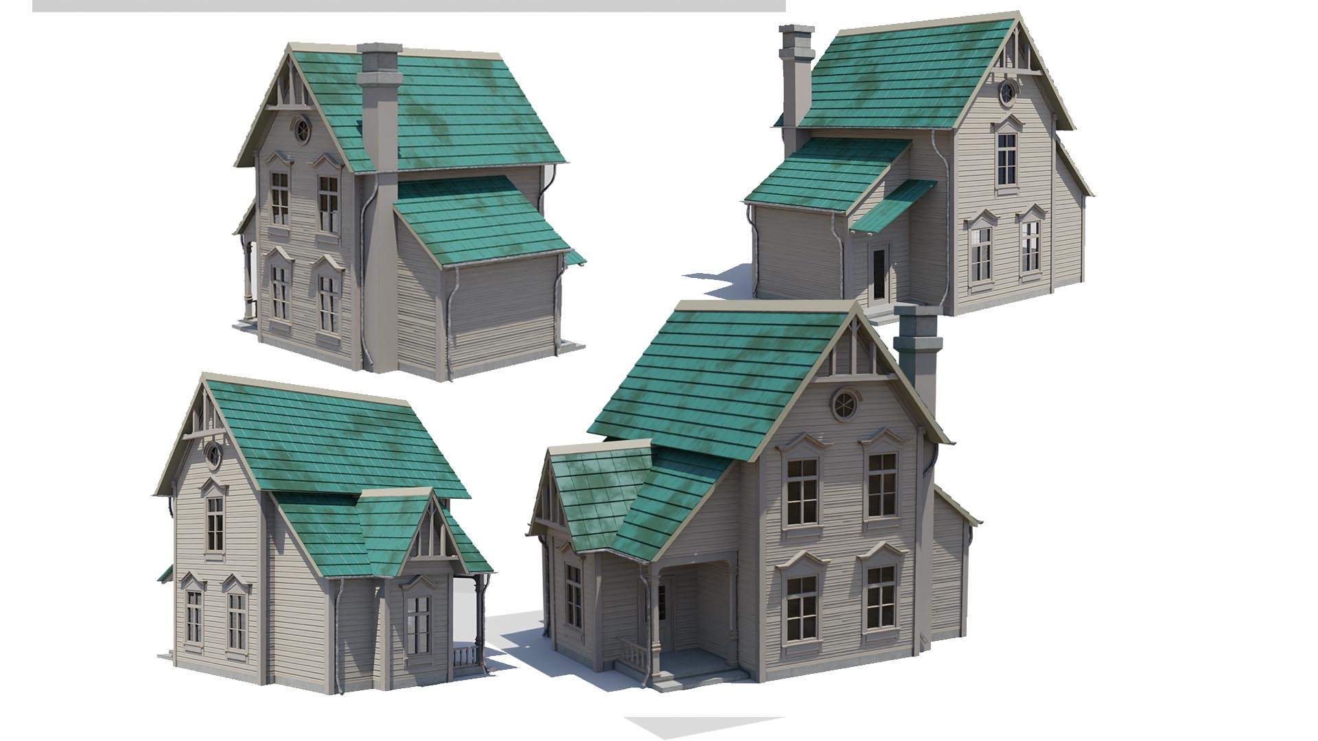 Village House Pack 3D Model - TurboSquid 2042055
