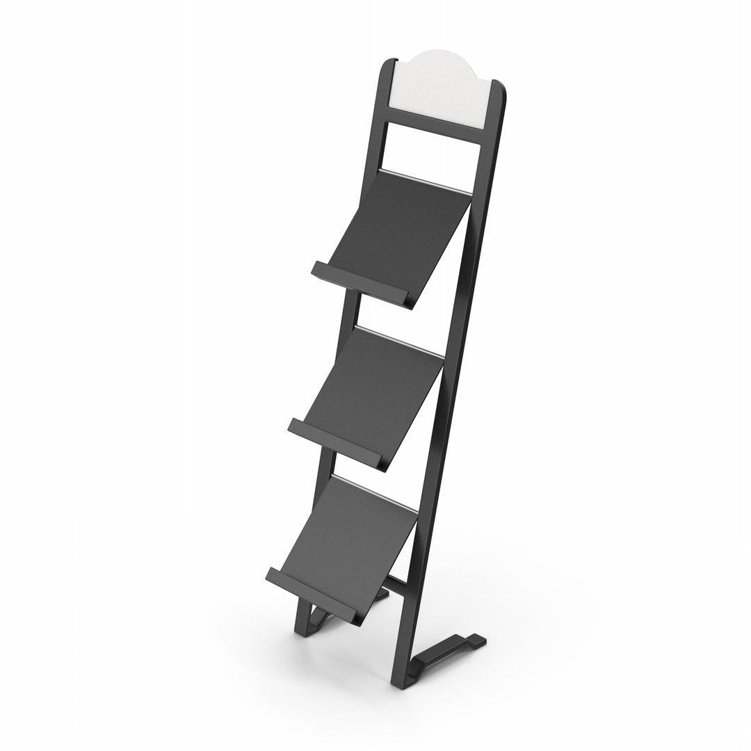 3D Model Leaflet Display Stand - TurboSquid 2208668