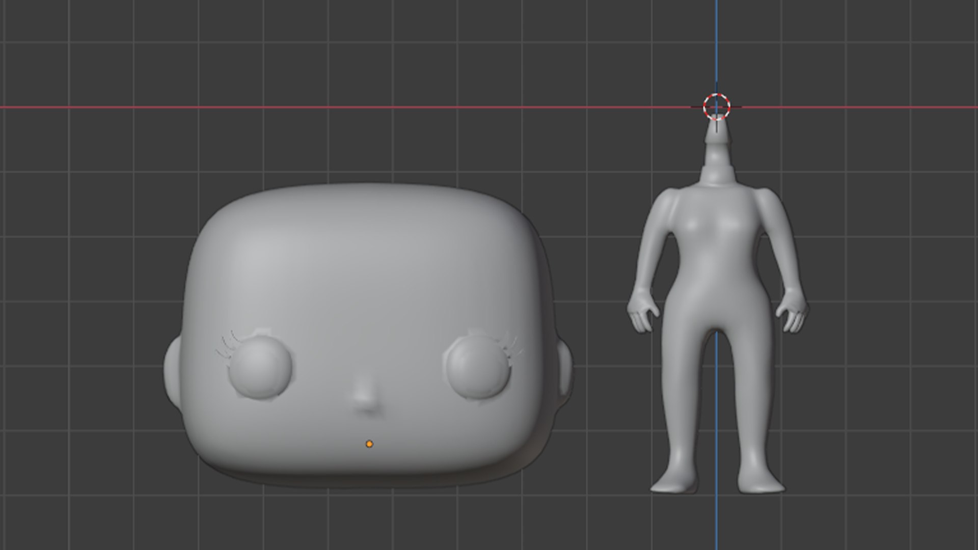 modelo 3d Modelo base femenino Funko Pop personalizado de baja poli ...