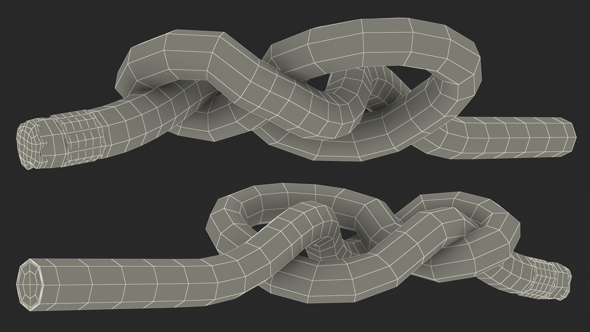 Figure 8 Bend Rope 3D Model - TurboSquid 1650706