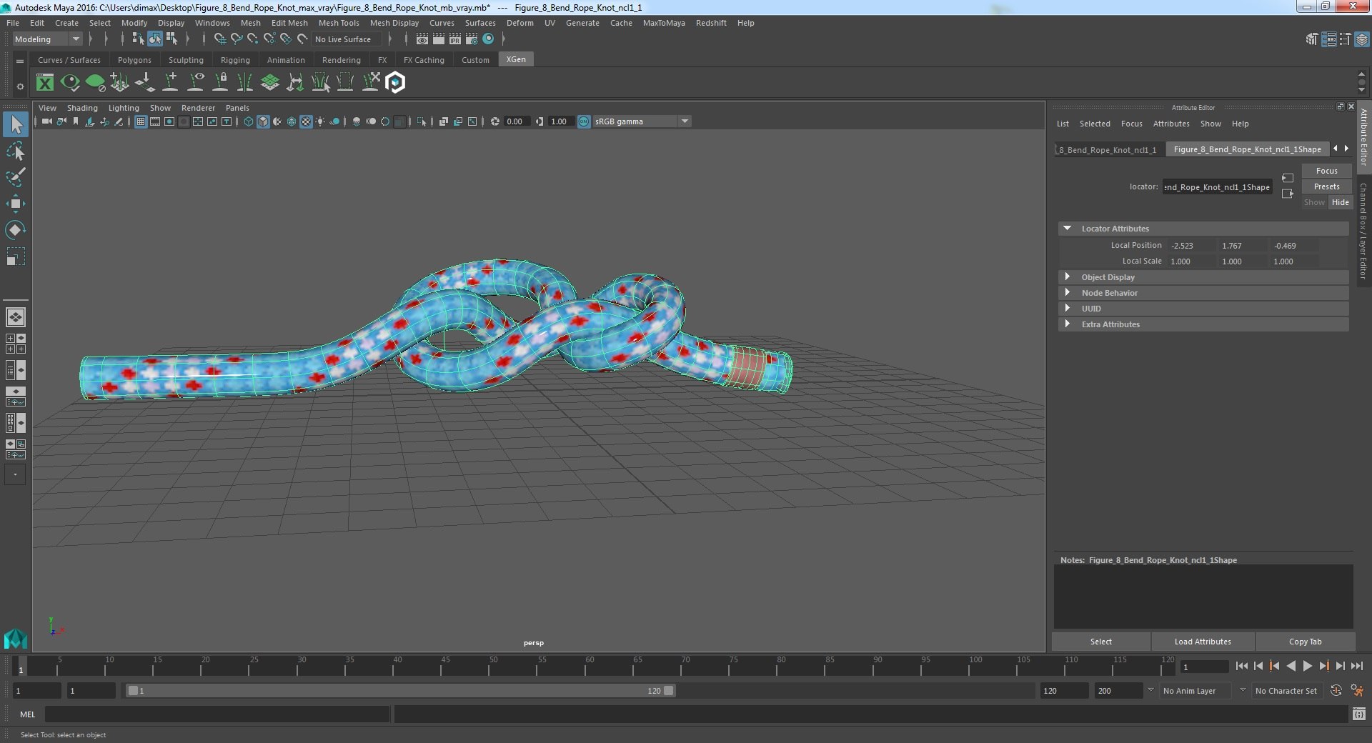 Figure 8 Bend Rope 3D Model - TurboSquid 1650706