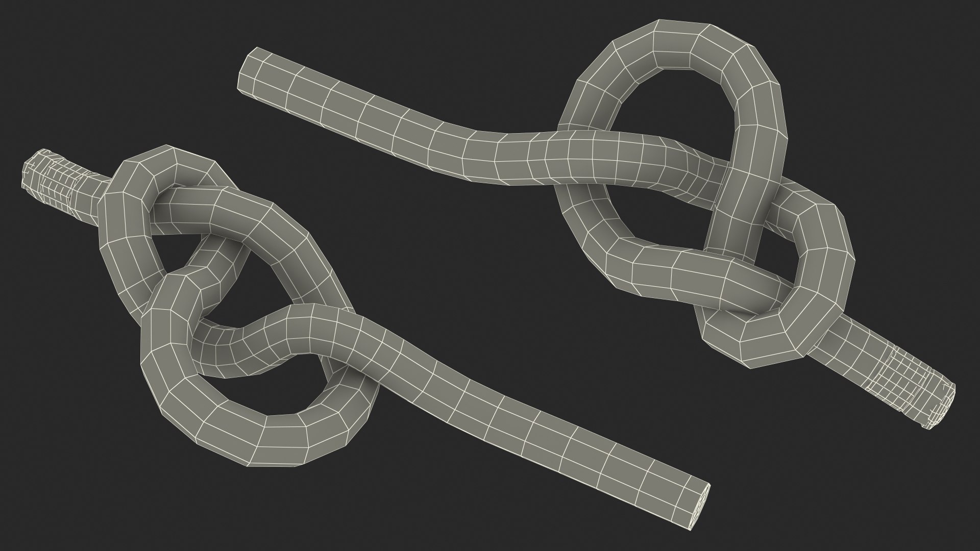 Figure 8 Bend Rope 3D Model - TurboSquid 1650706