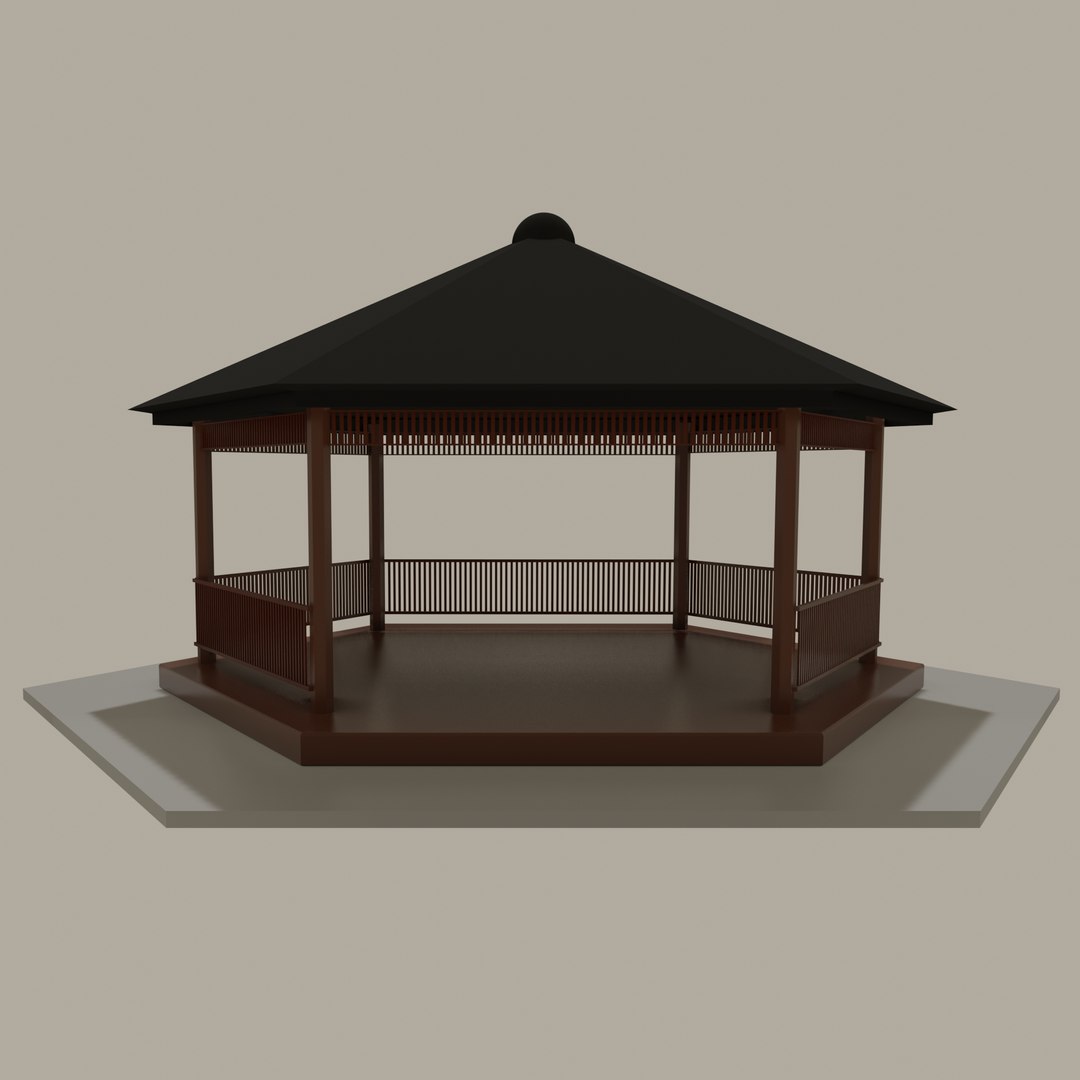 Gazebo 3D model - TurboSquid 1834311