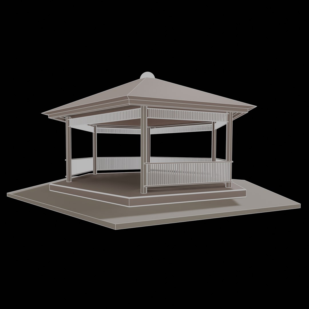 Gazebo 3D model - TurboSquid 1834311
