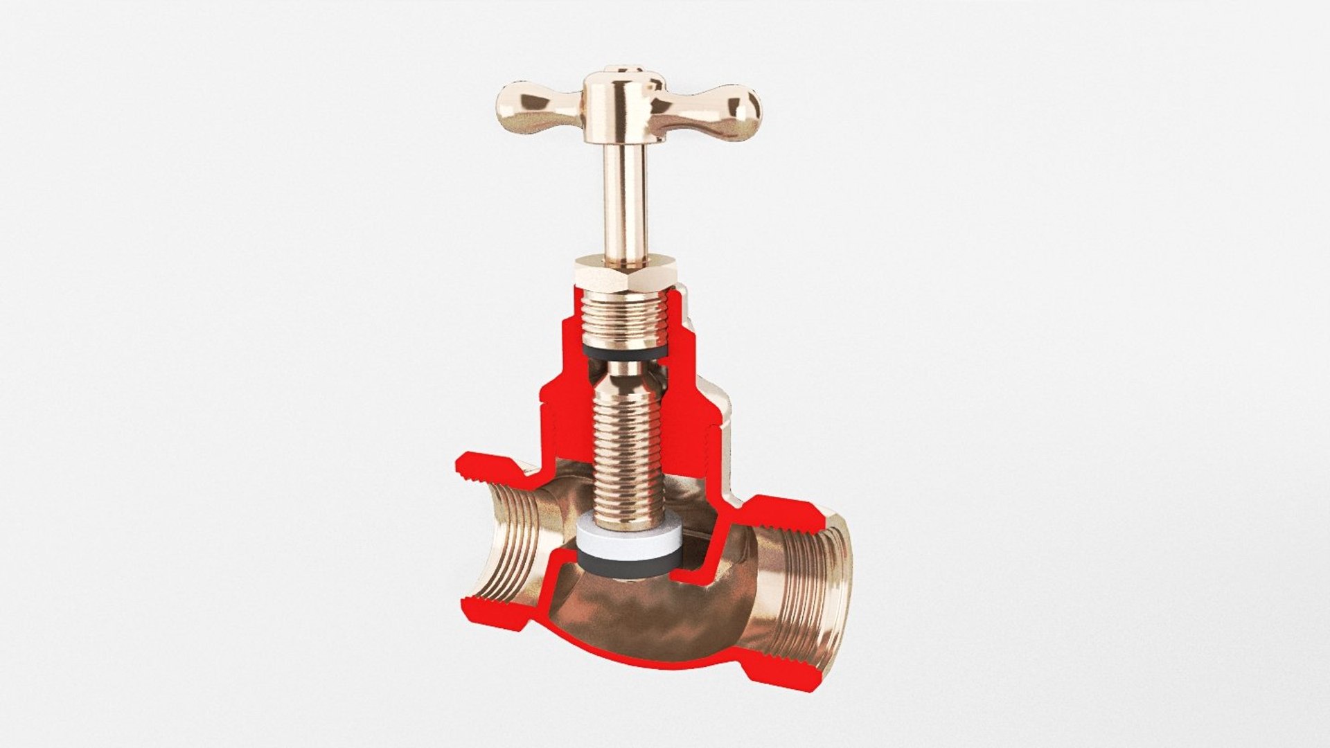 Valve stop model - TurboSquid 1529156
