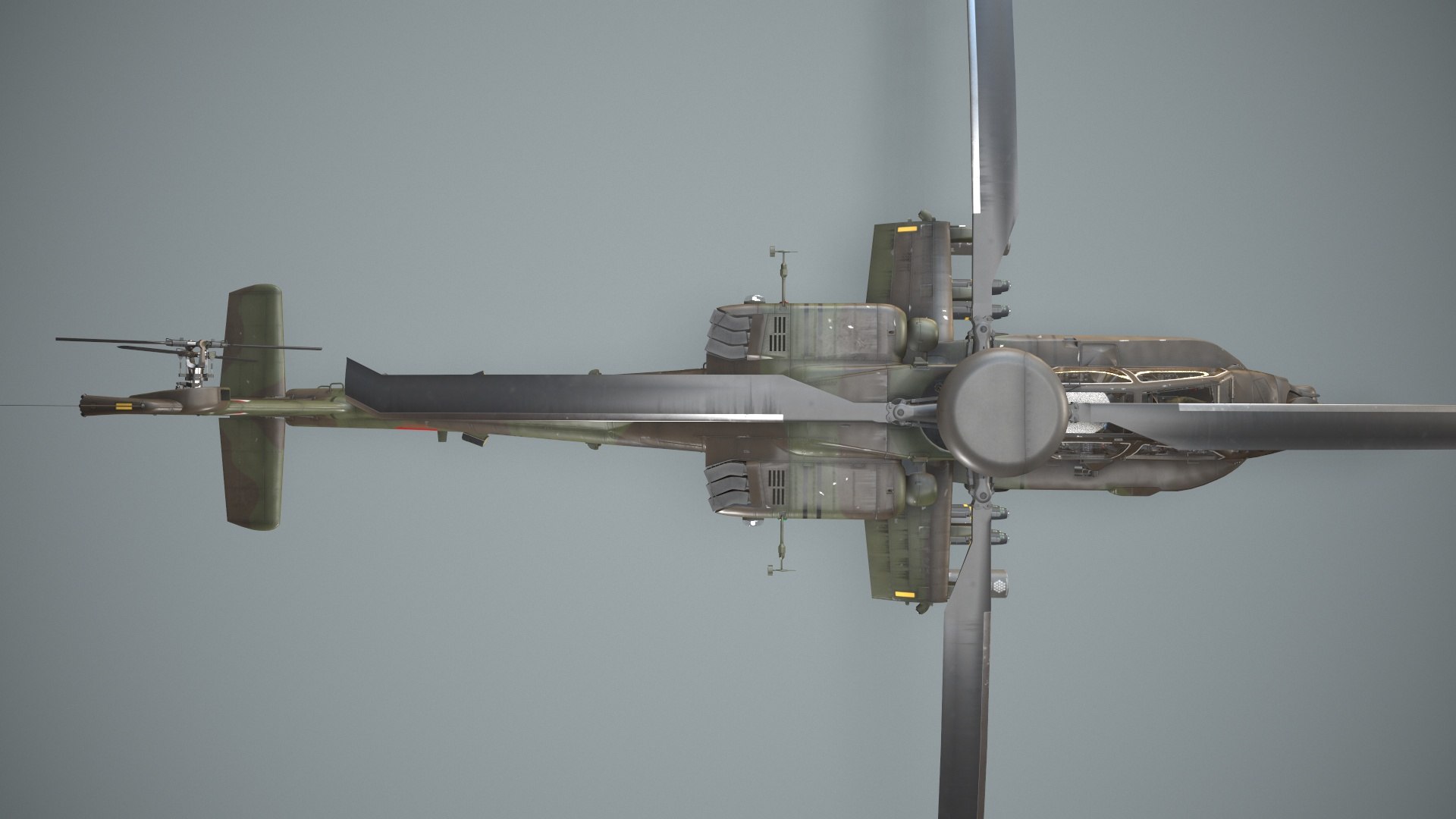 Apache AH-64E Guardian Indonesia Complex Animation 3D Model ...