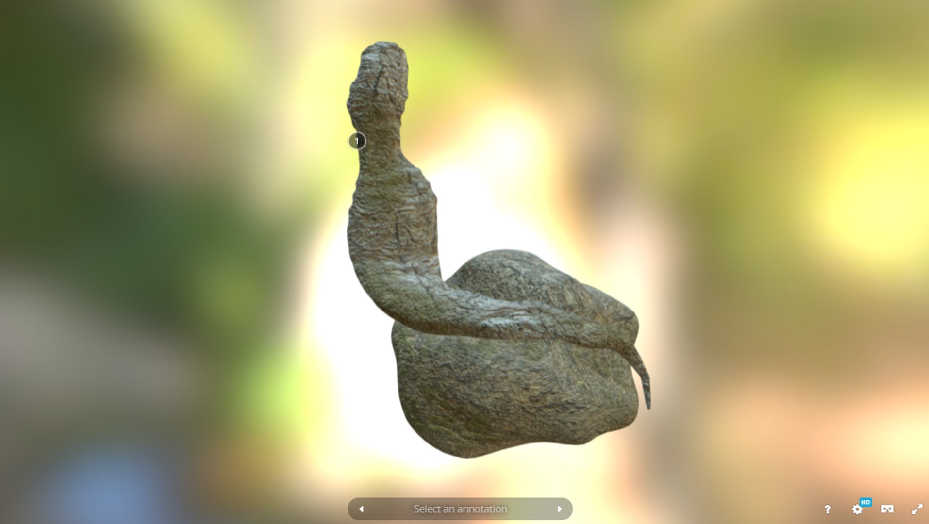 3d naga statue model