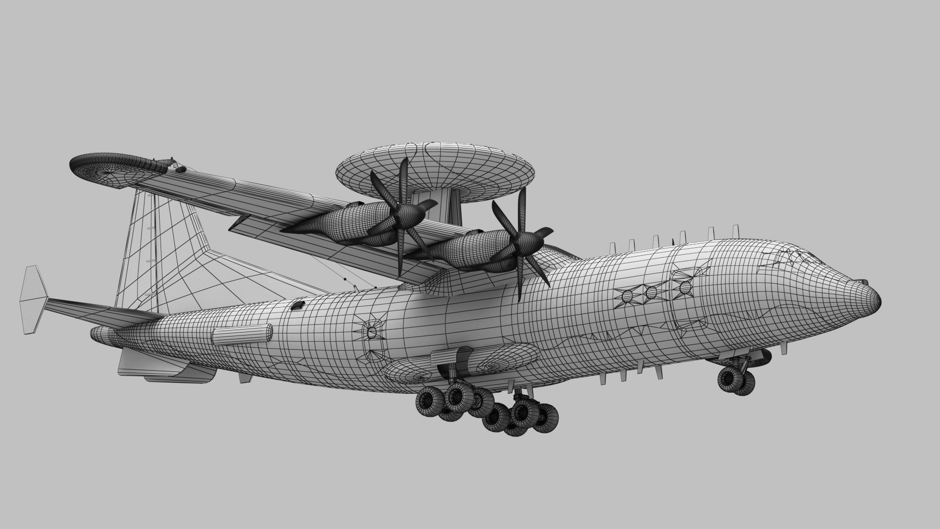 3D KJ-500 AWACS Model - TurboSquid 2205213