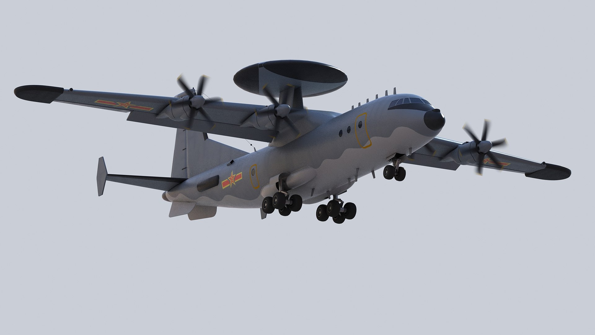 3D KJ-500 AWACS Model - TurboSquid 2205213