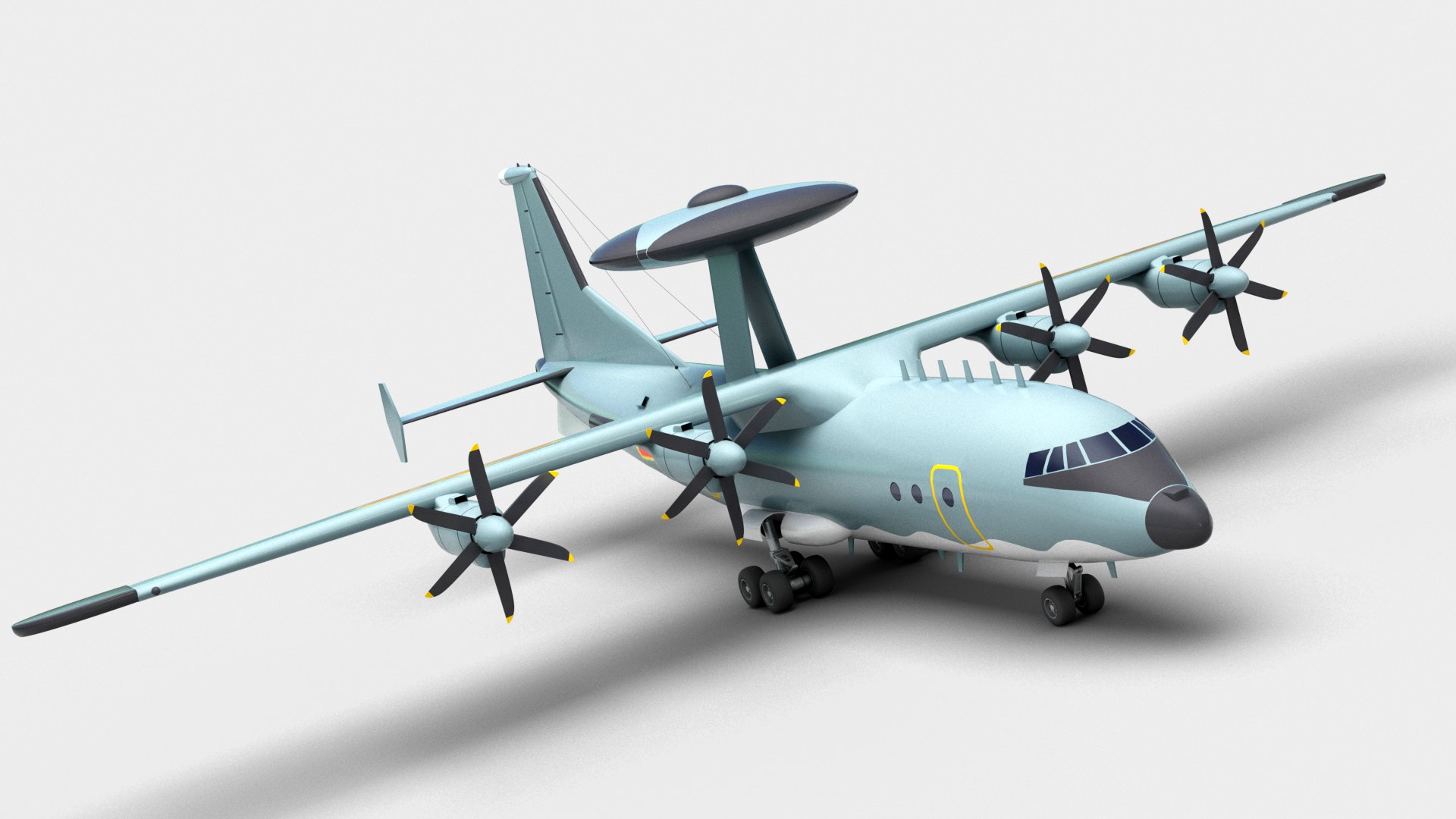 3D KJ-500 AWACS Model - TurboSquid 2205213