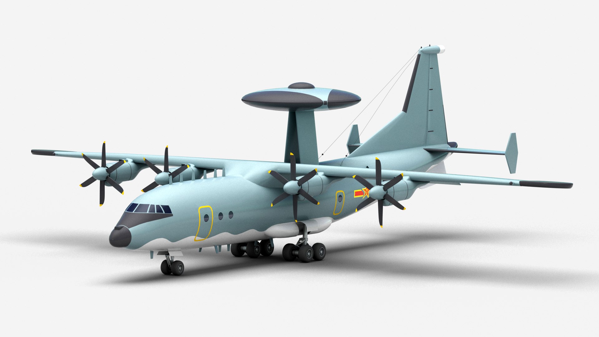 3D KJ-500 AWACS Model - TurboSquid 2205213