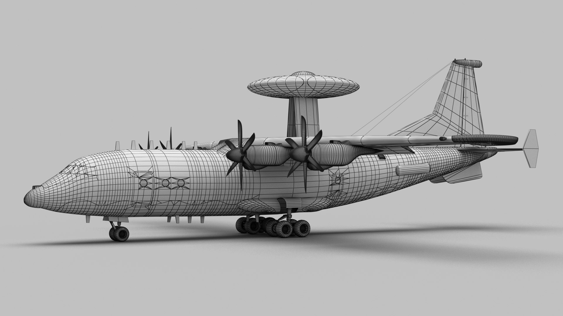 3D KJ-500 AWACS Model - TurboSquid 2205213