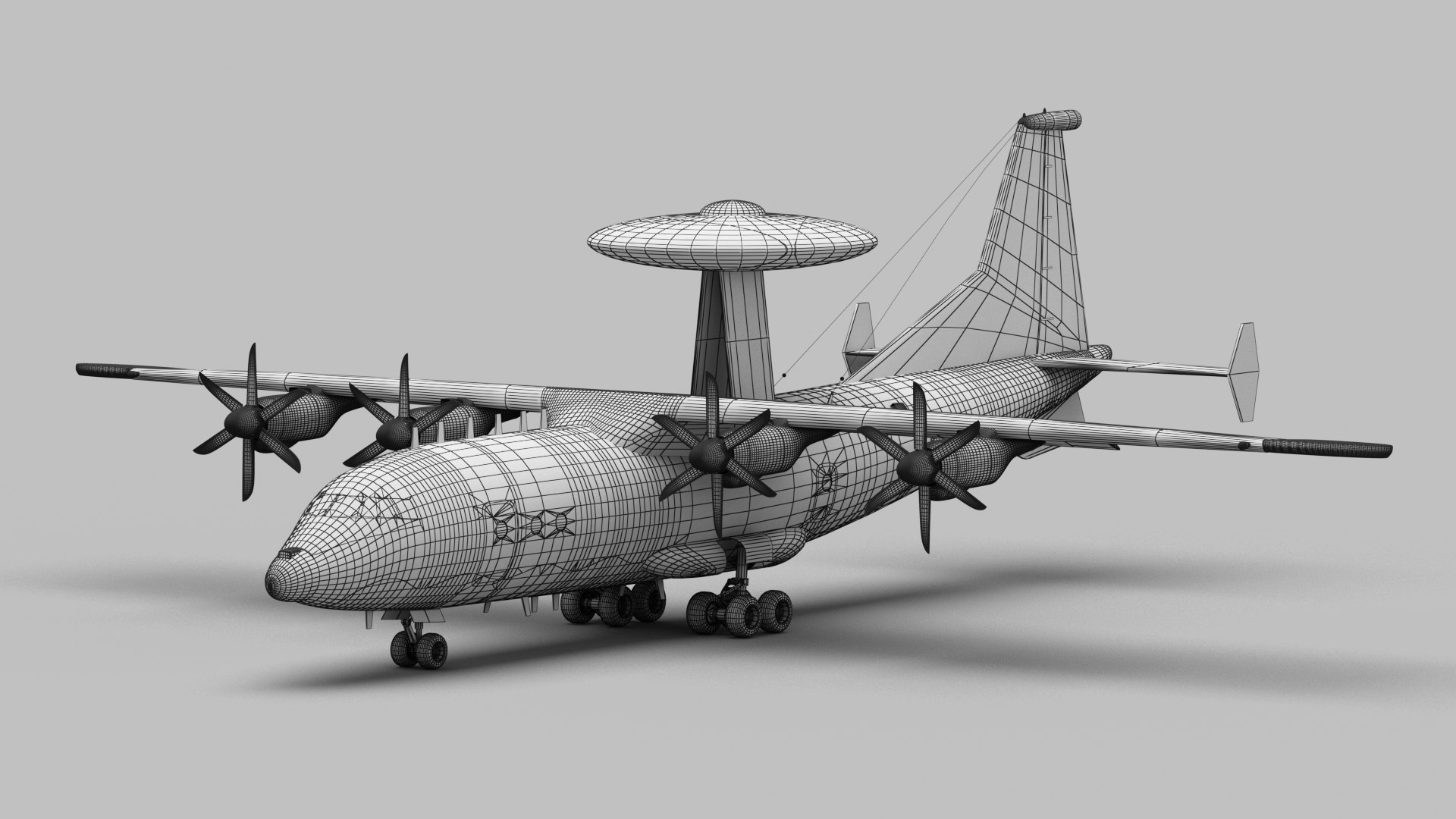 3D KJ-500 AWACS Model - TurboSquid 2205213