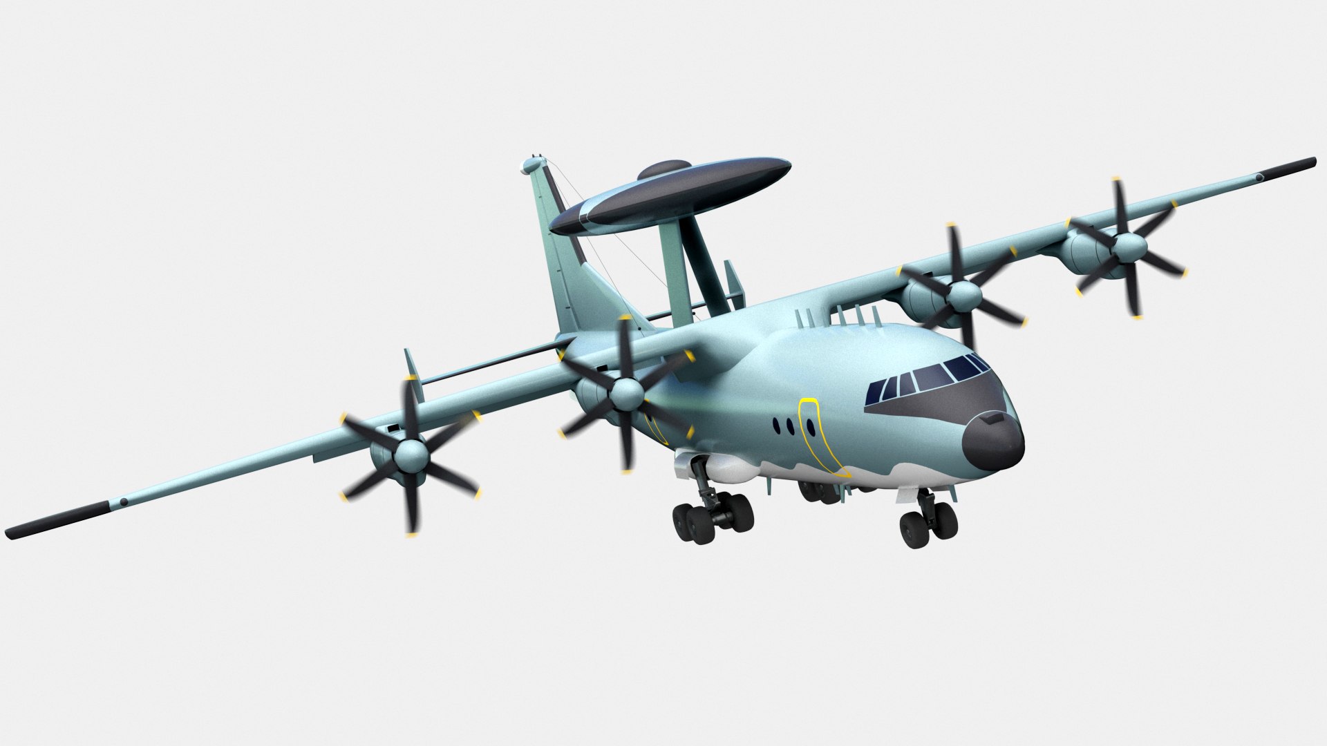 3D KJ-500 AWACS Model - TurboSquid 2205213