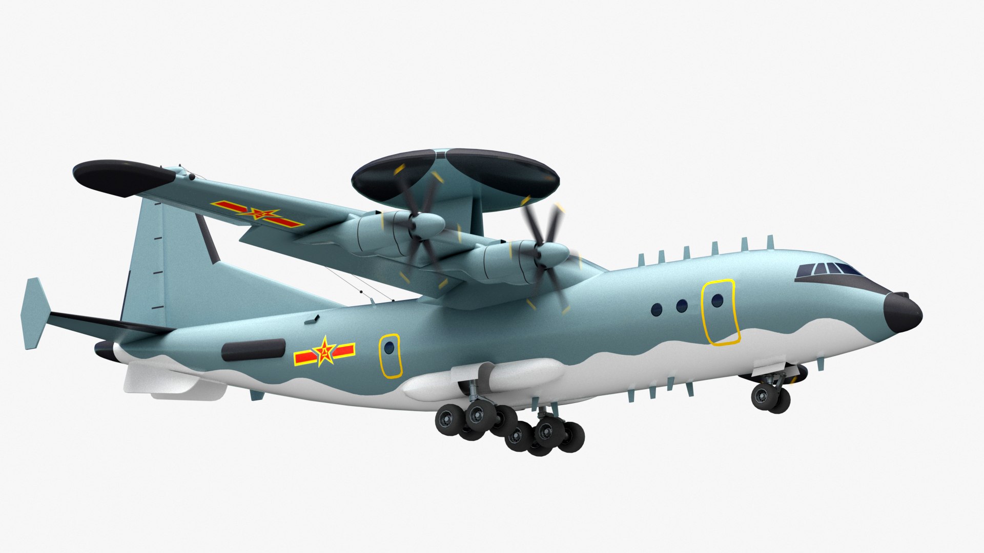 3D KJ-500 AWACS Model - TurboSquid 2205213