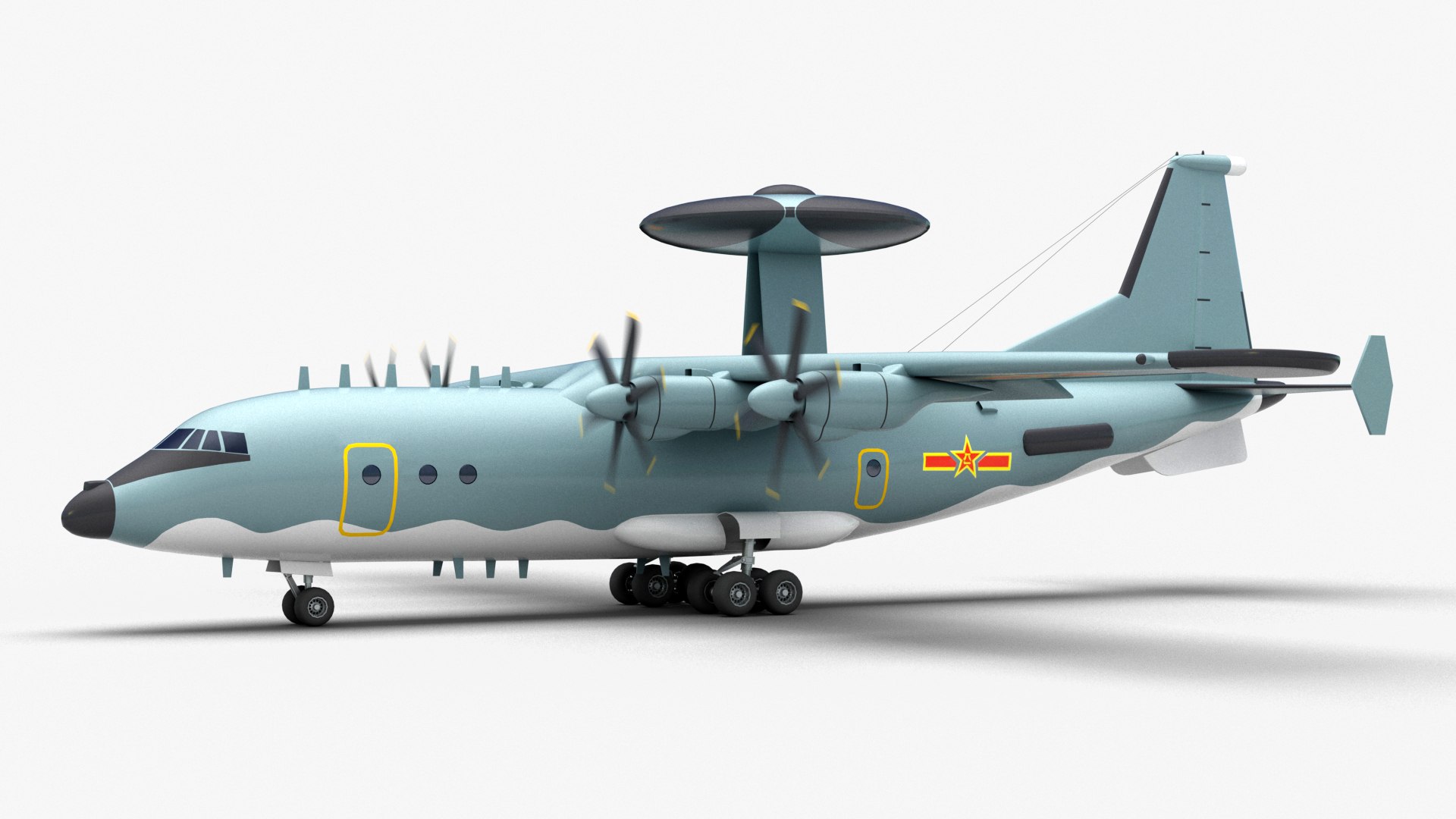 3D KJ-500 AWACS Model - TurboSquid 2205213