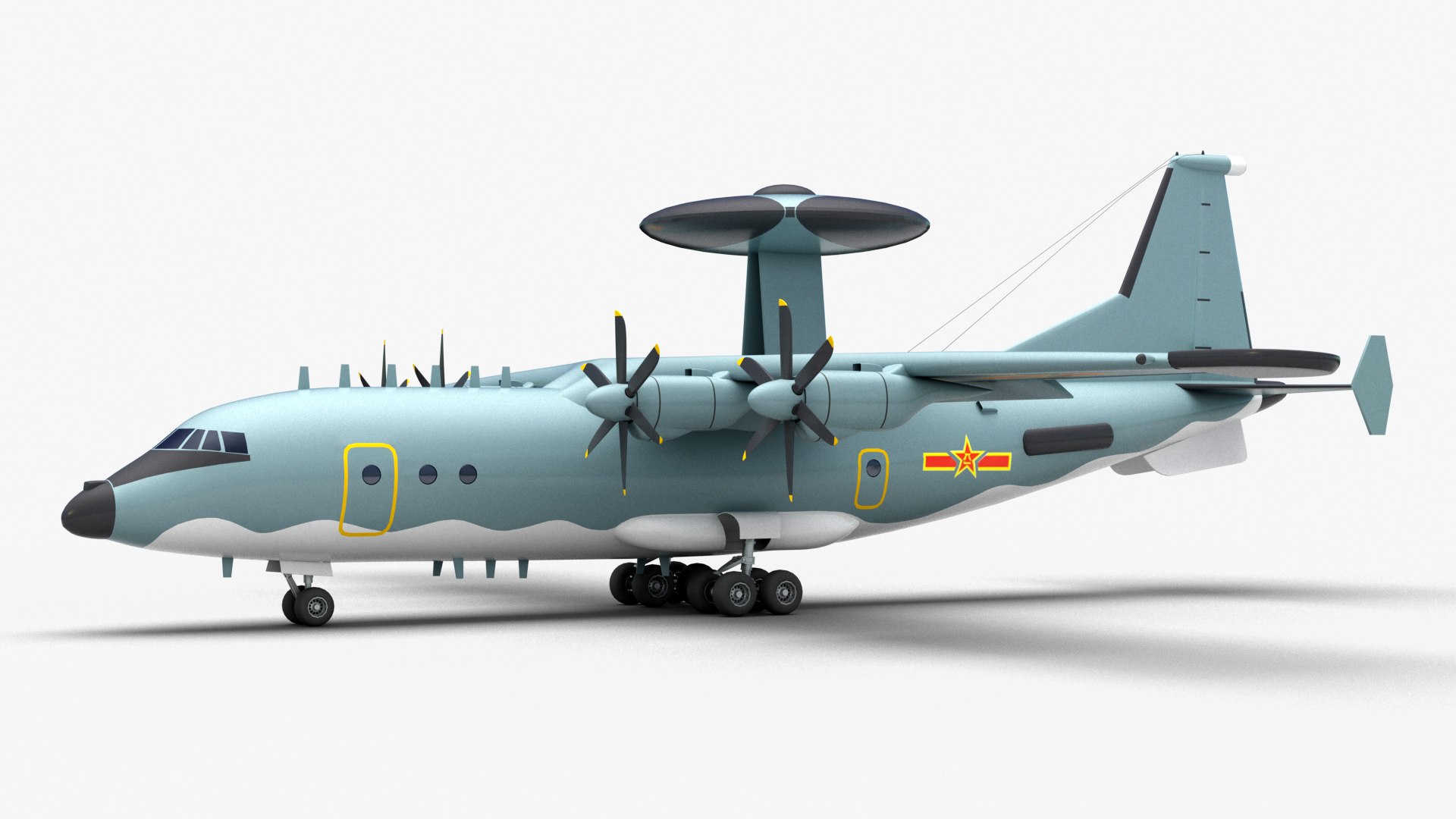 3D KJ-500 AWACS Model - TurboSquid 2205213