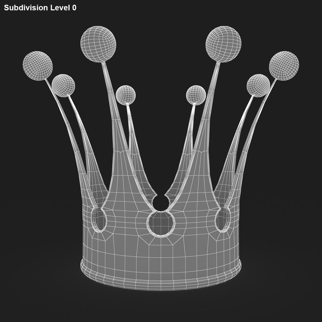 3d model of crown 1
