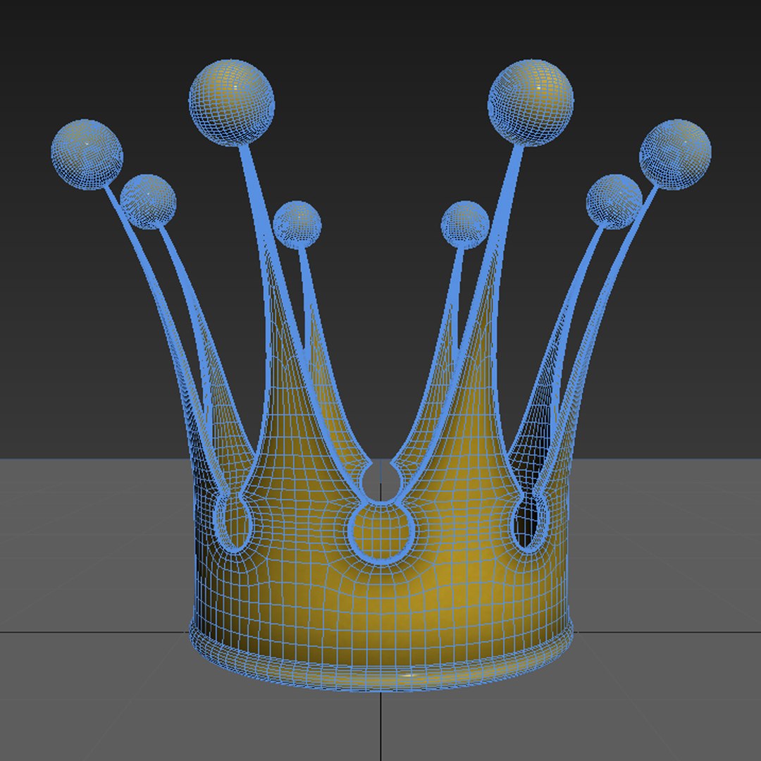3d model of crown 1