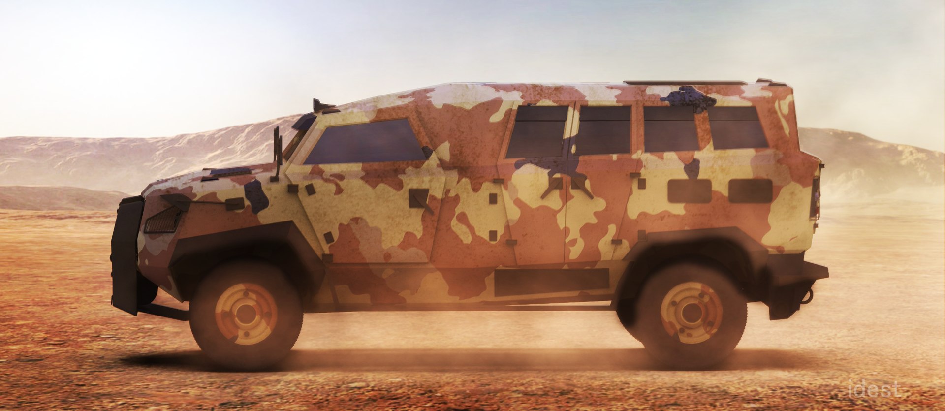3D Model Vehicle Military - TurboSquid 1289391