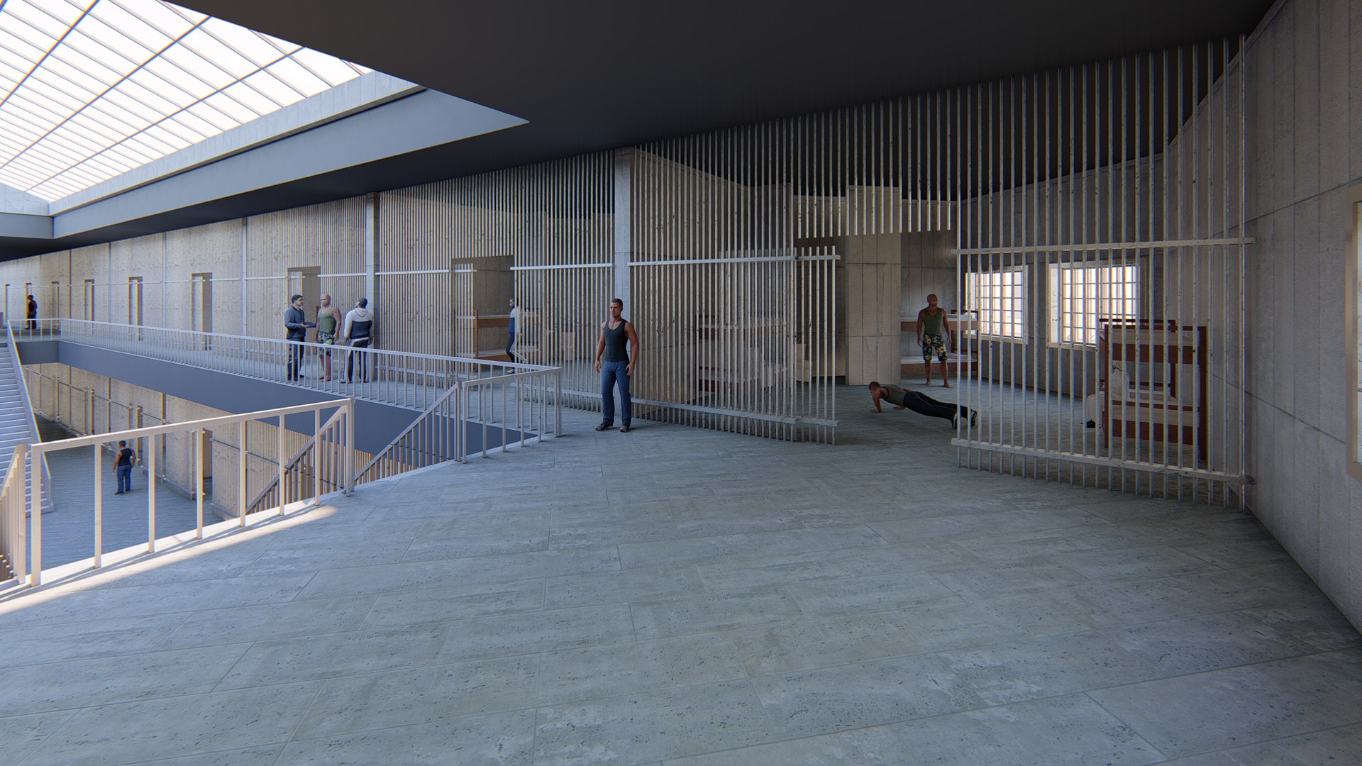 Revit Prison Model - TurboSquid 1468992