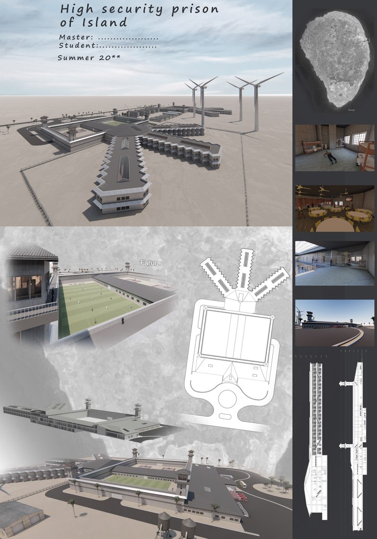 Revit Prison Model - TurboSquid 1468992