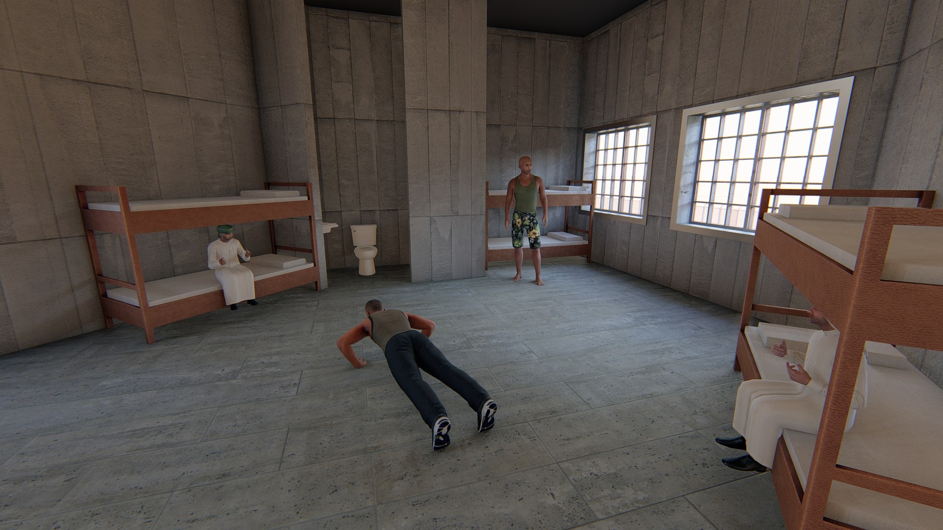 Revit Prison Model - TurboSquid 1468992