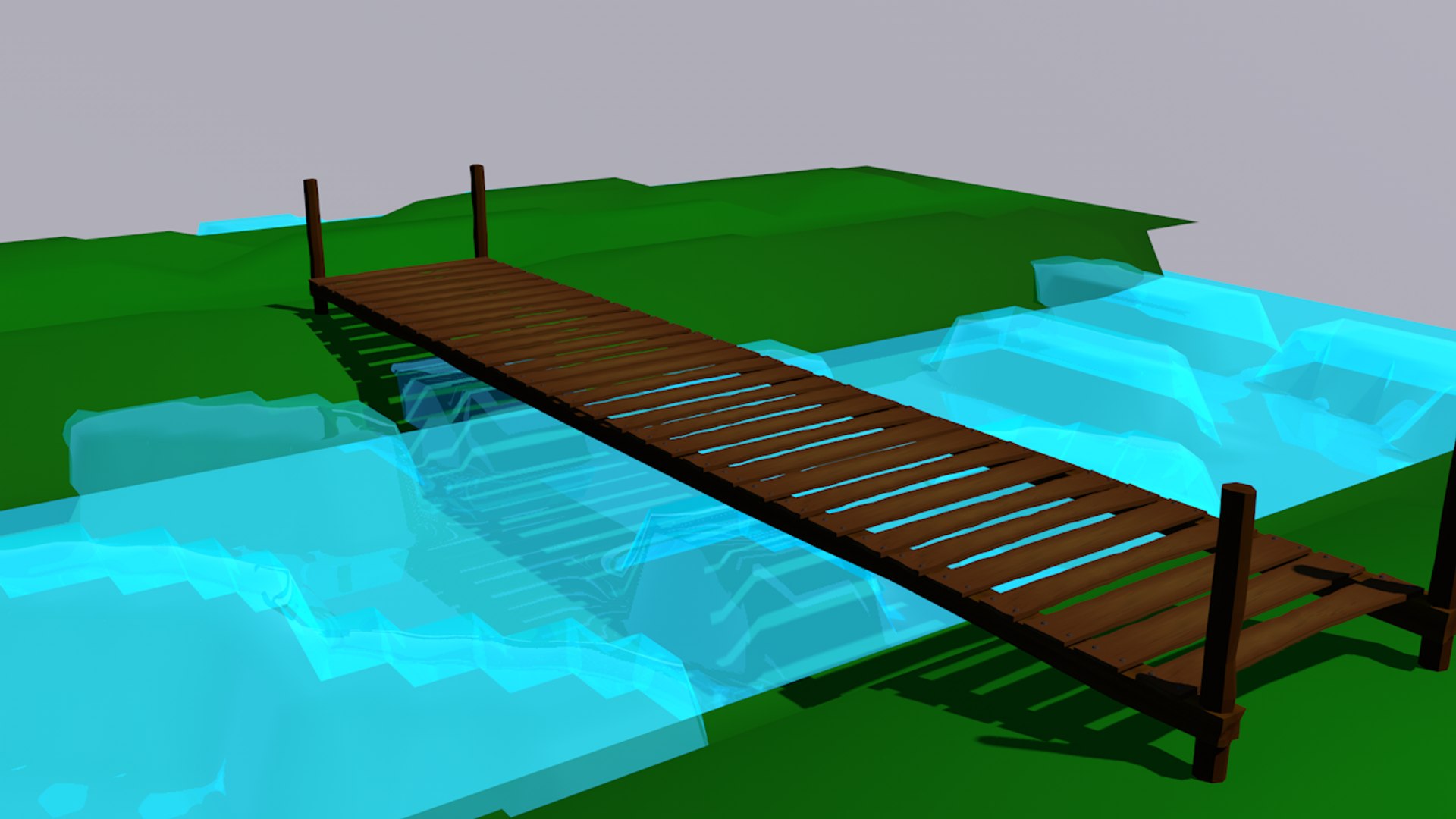 Free Bridge Railings 3d Model