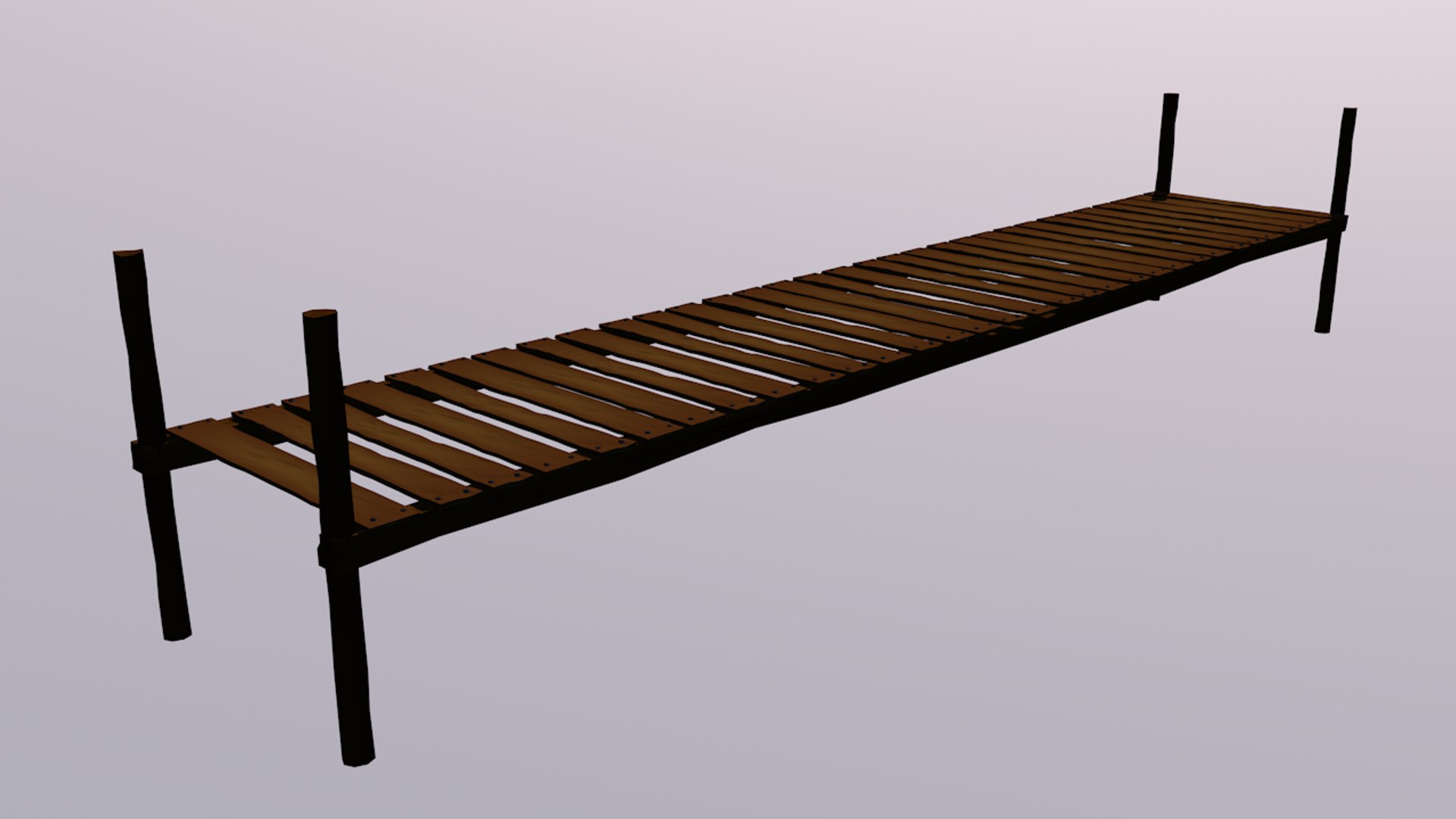 Free Bridge Railings 3d Model