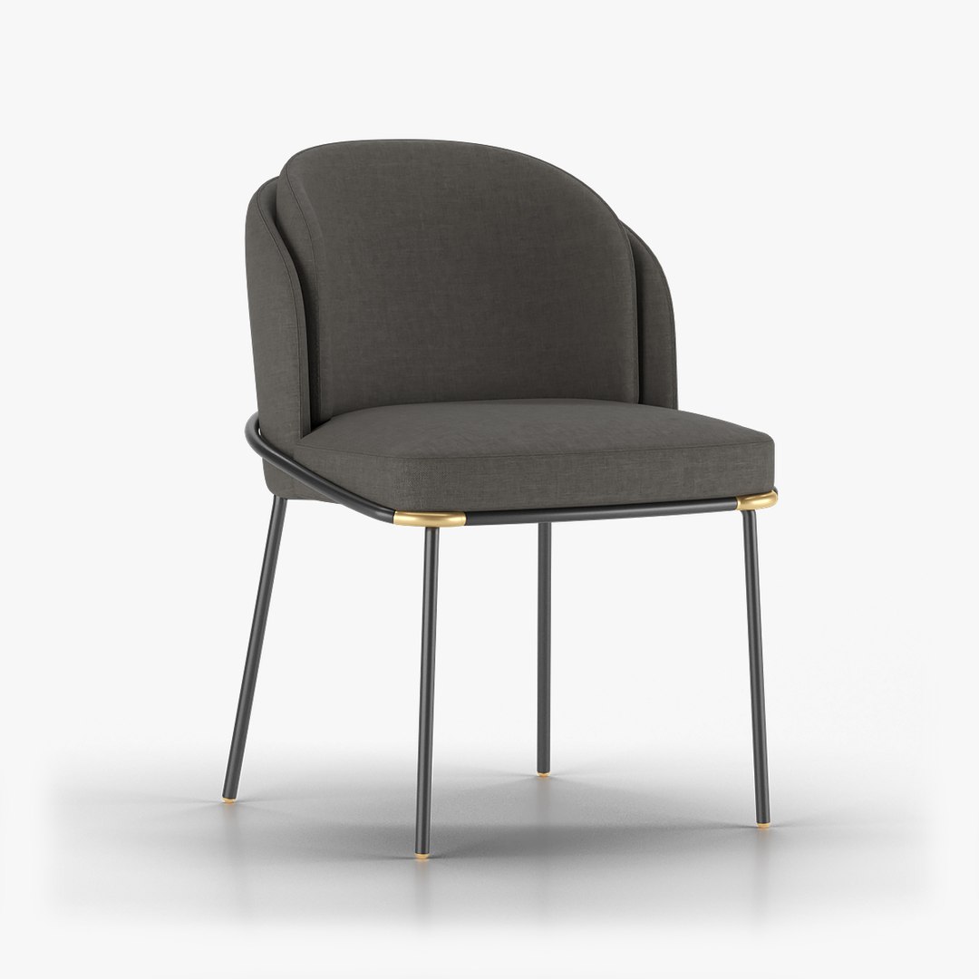 Fil Noir Dining Chair 3D Model - TurboSquid 2102344