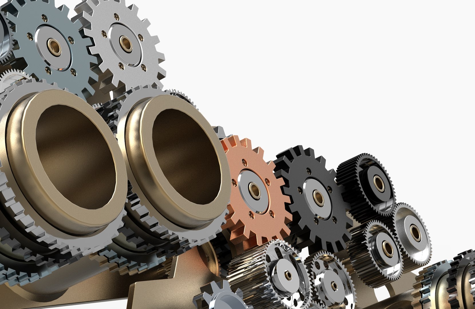 Gear Mechanism Model - TurboSquid 1250598