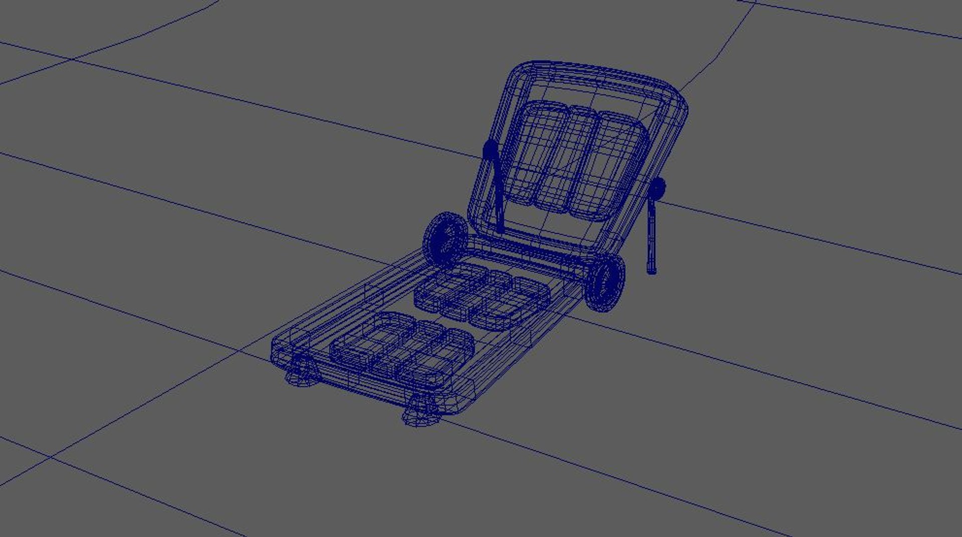 Cartoon Sunbed 3D - TurboSquid 1396579