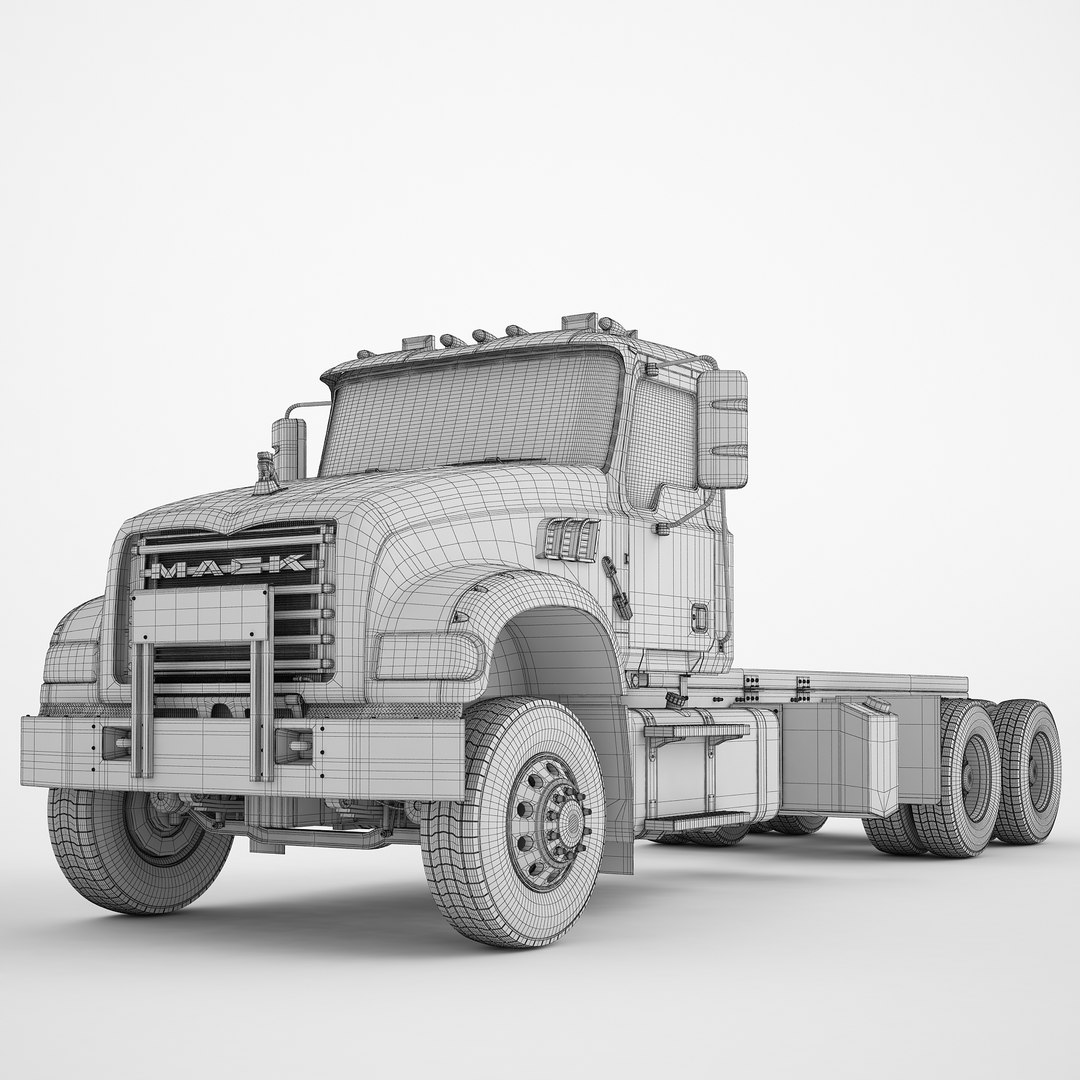 Mack 2021 Granite MHD Chassis 01 3D Model - TurboSquid 1807656