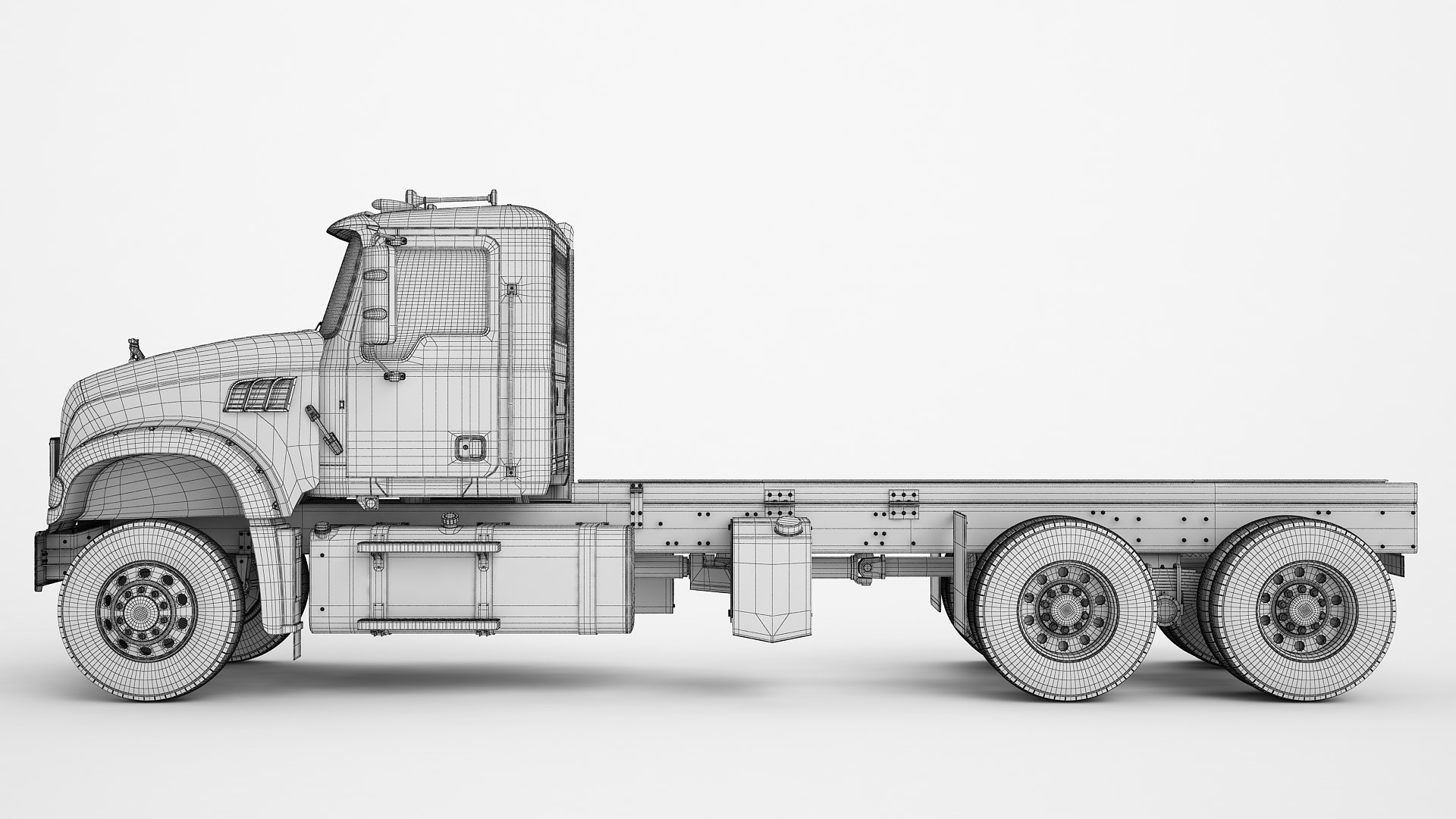Mack 2021 Granite MHD Chassis 01 3D Model - TurboSquid 1807656