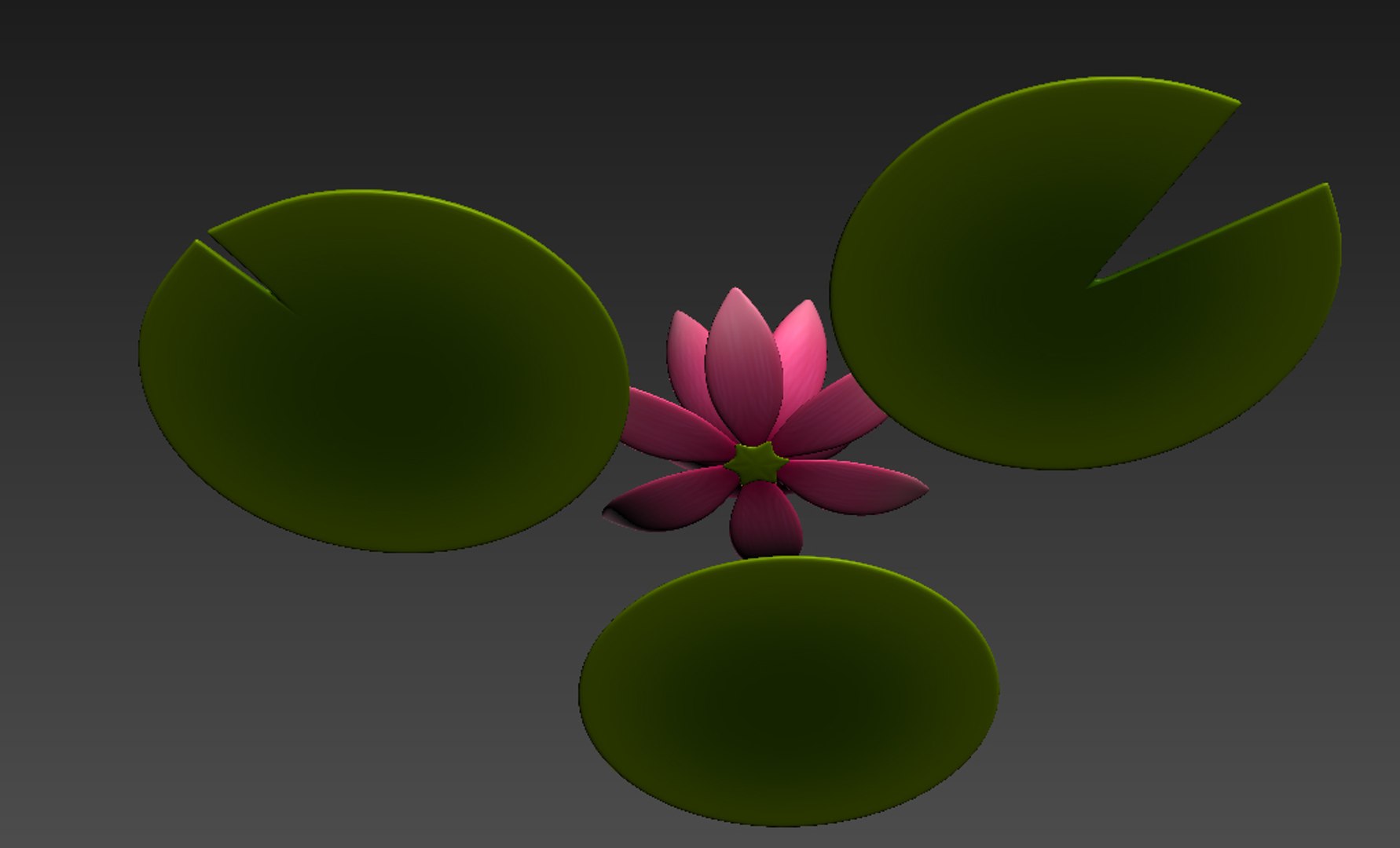 Water Lilly Cartoon 3D Model - TurboSquid 1360712