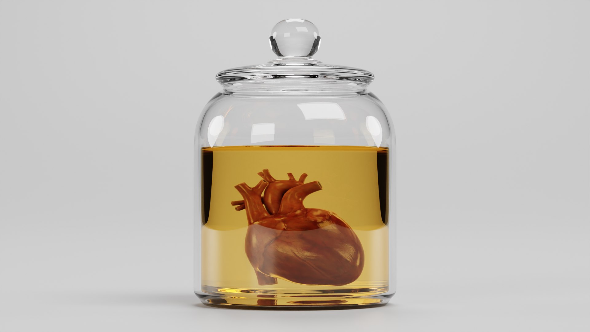 3D Model Heart In Jar - TurboSquid 2030396