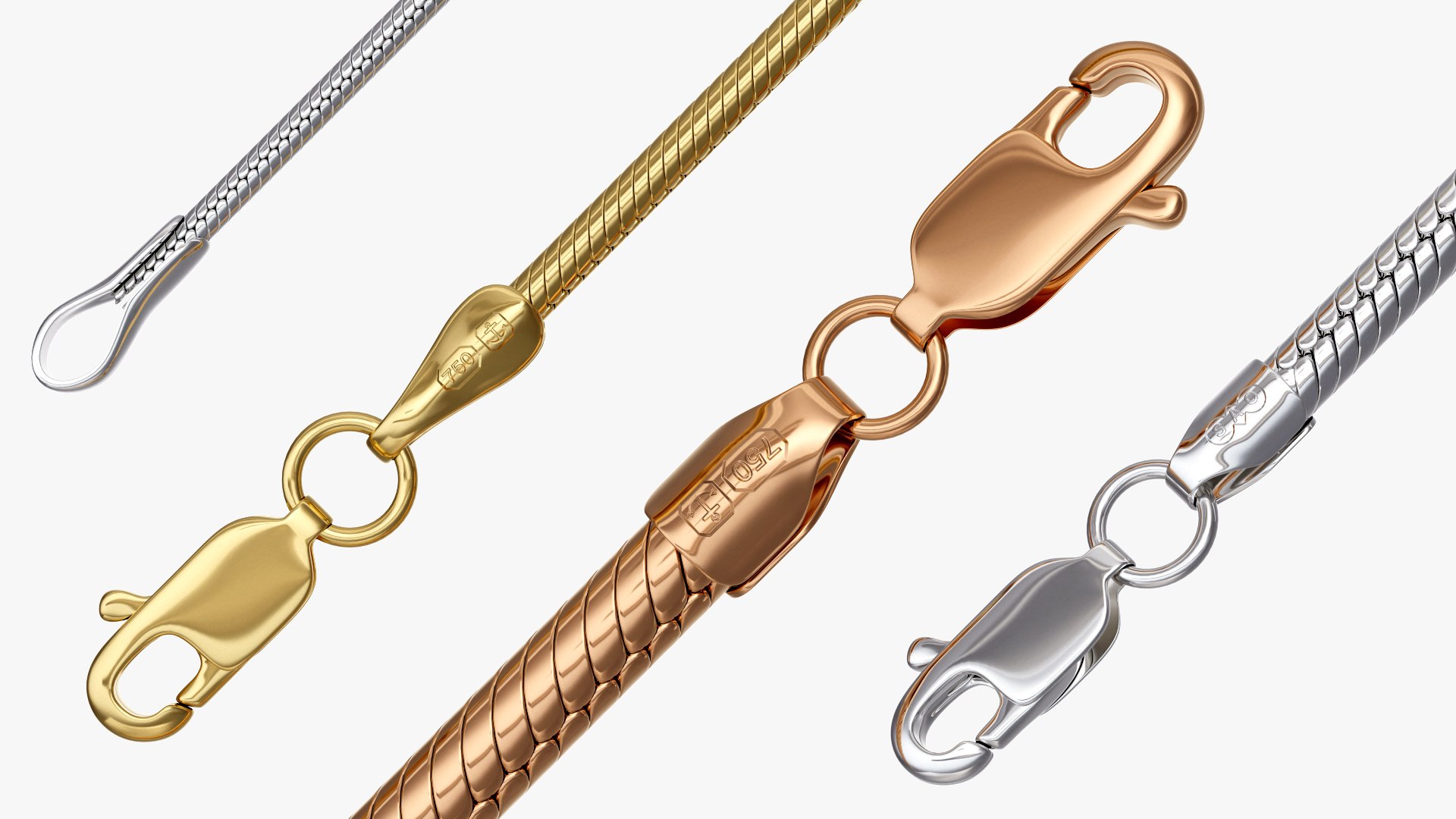 Snake Chain CH010 3D Model - TurboSquid 1733222