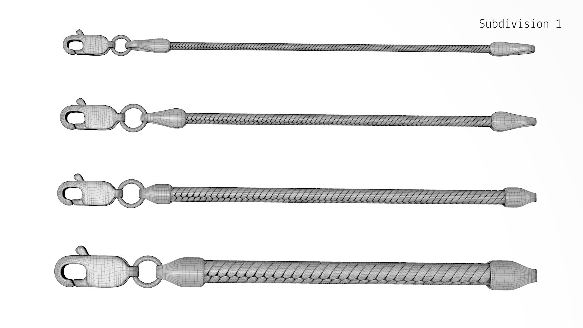 Snake Chain CH010 3D Model - TurboSquid 1733222