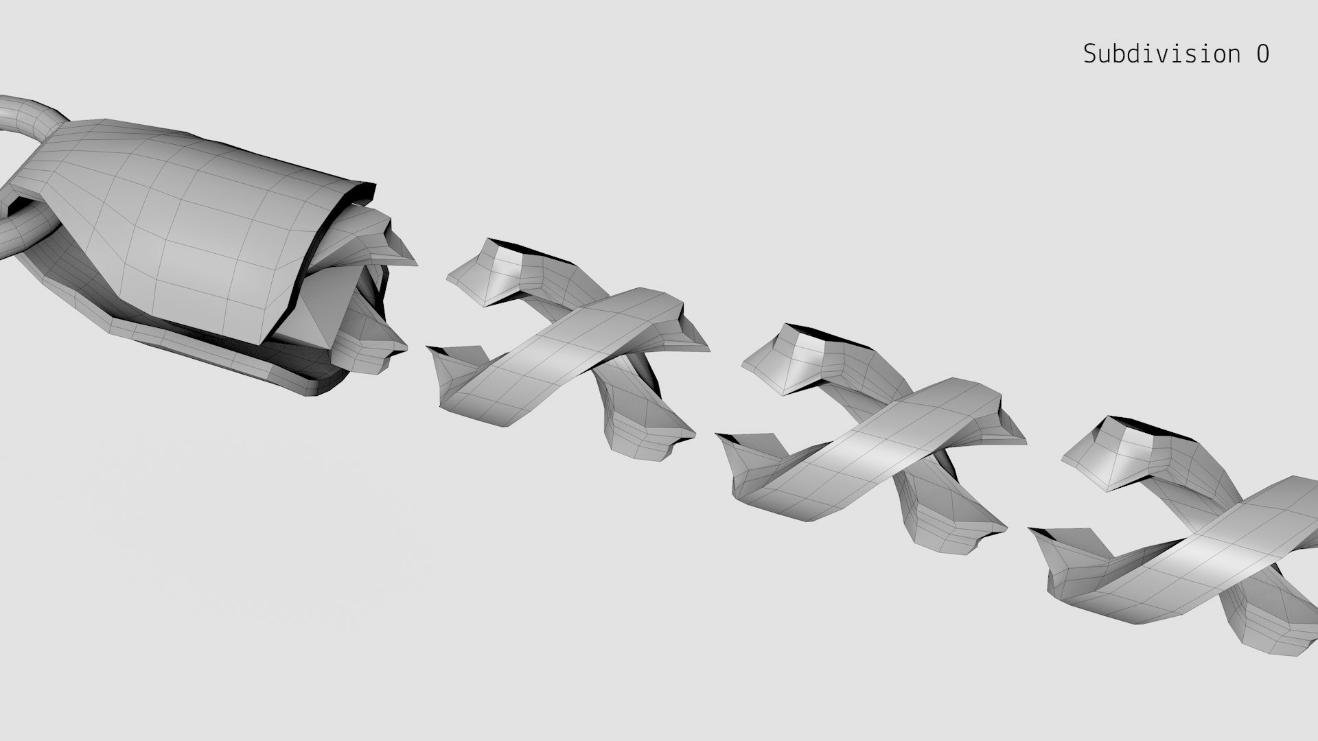 Snake Chain CH010 3D Model - TurboSquid 1733222