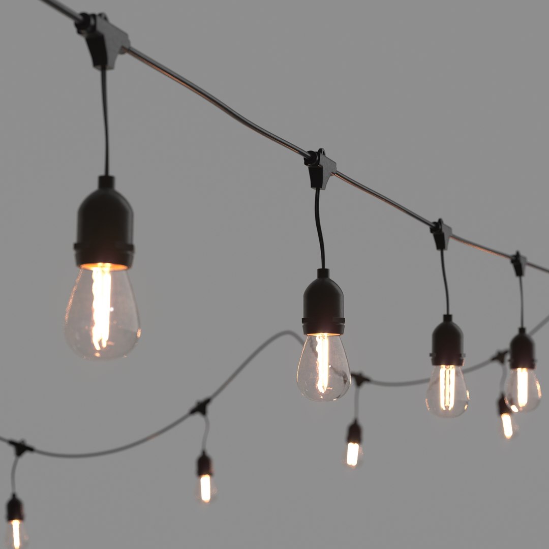 3D Model Editable Garland Belt Light - TurboSquid 1967058