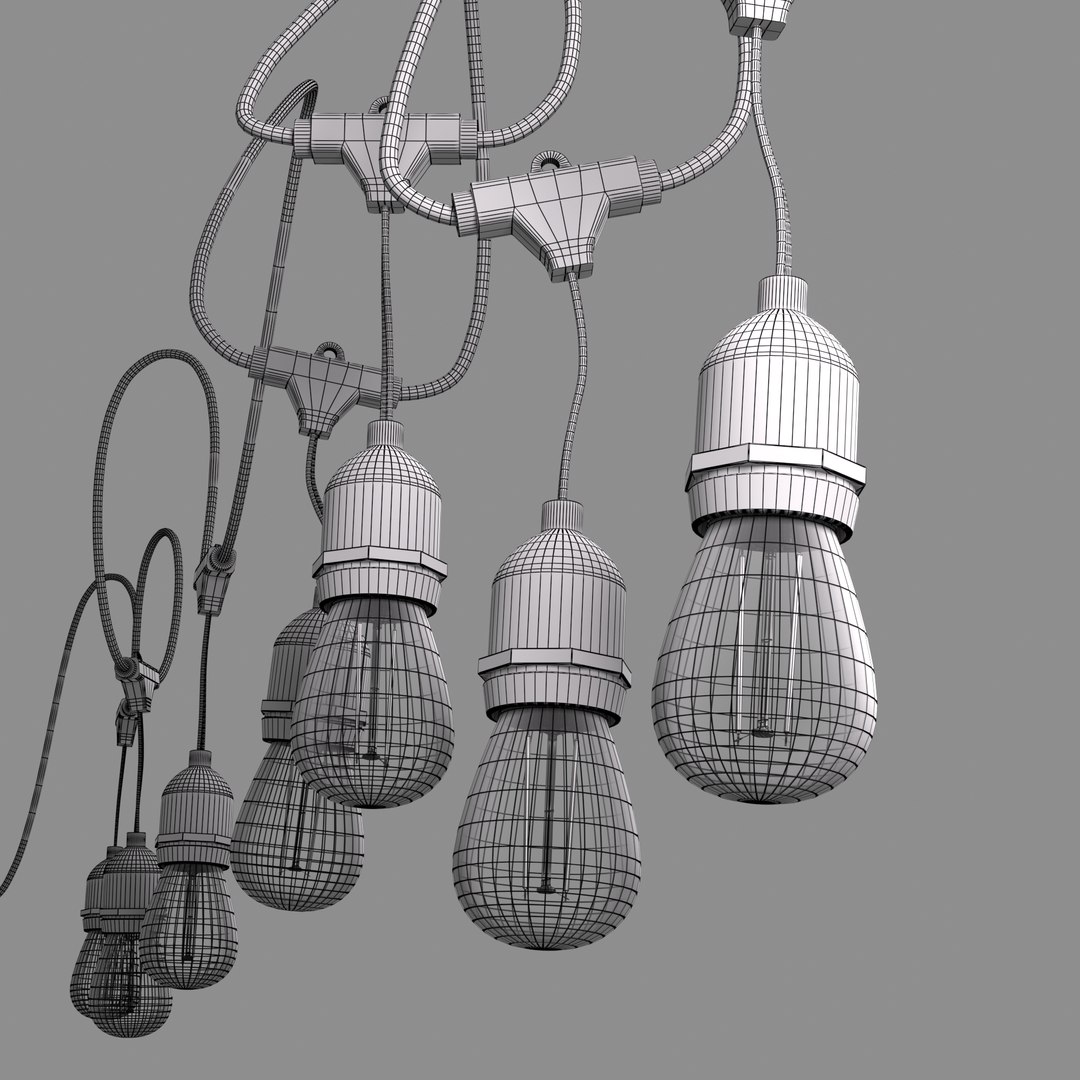3D Model Editable Garland Belt Light - TurboSquid 1967058