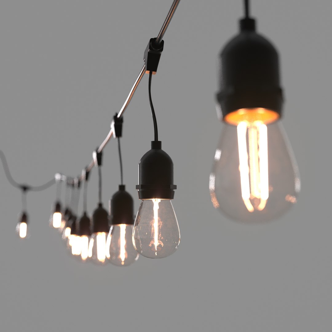 3D Model Editable Garland Belt Light - TurboSquid 1967058