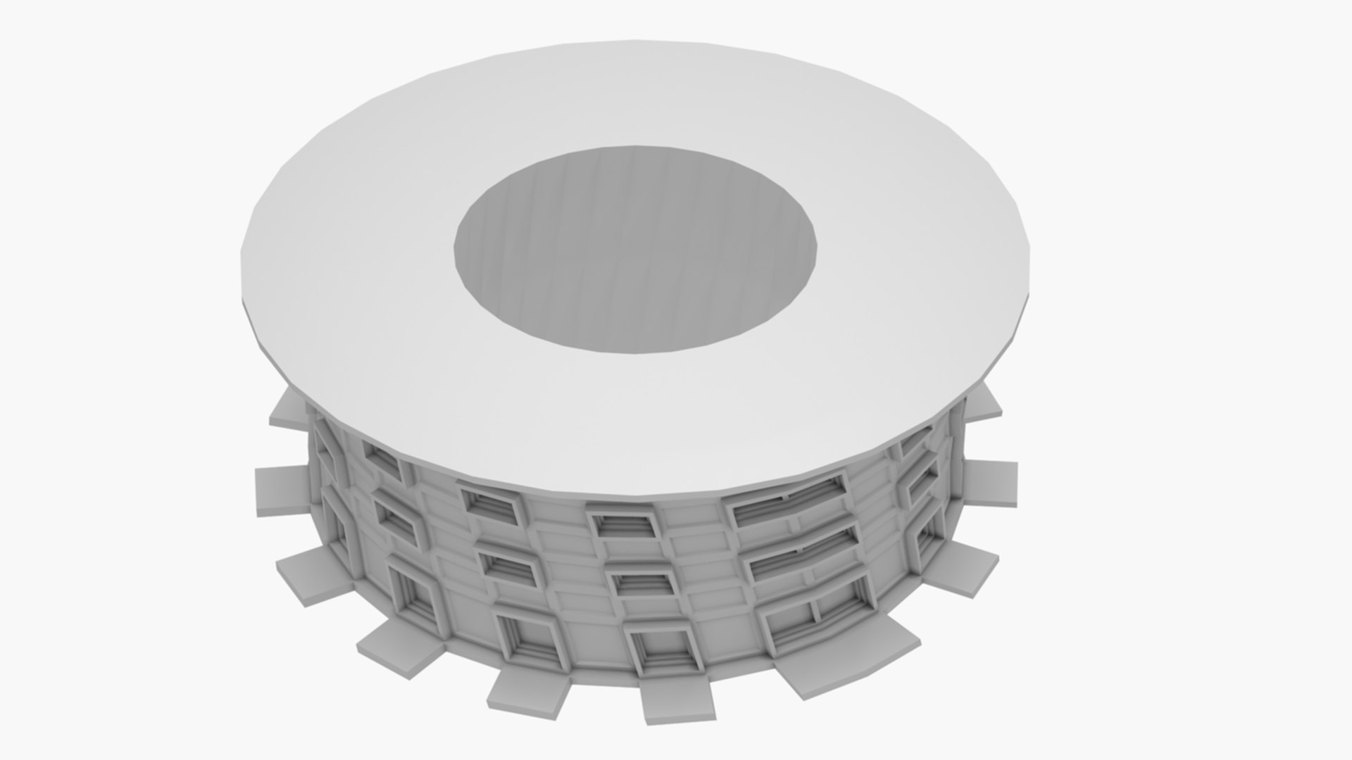 Hi-Tech Building 20 3D model - TurboSquid 2063309