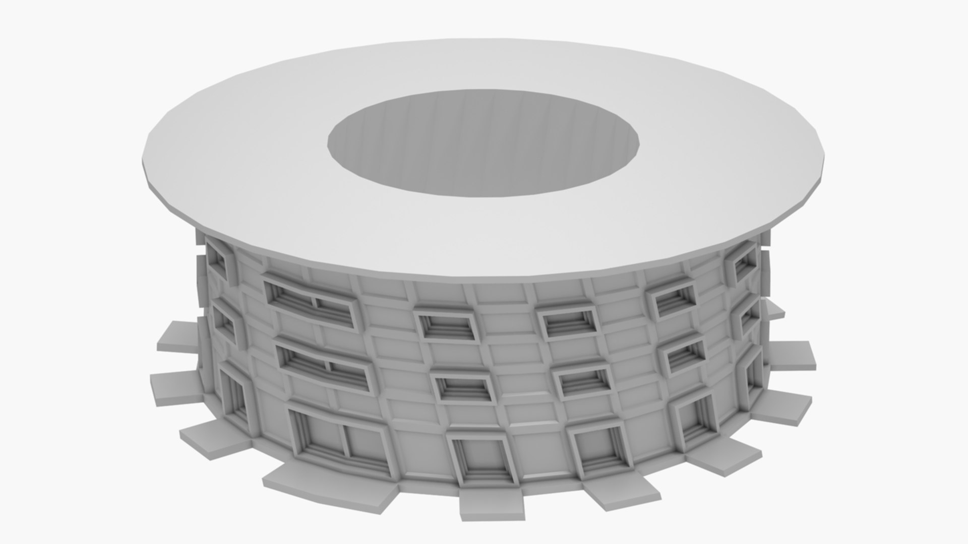 Hi-Tech Building 20 3D model - TurboSquid 2063309