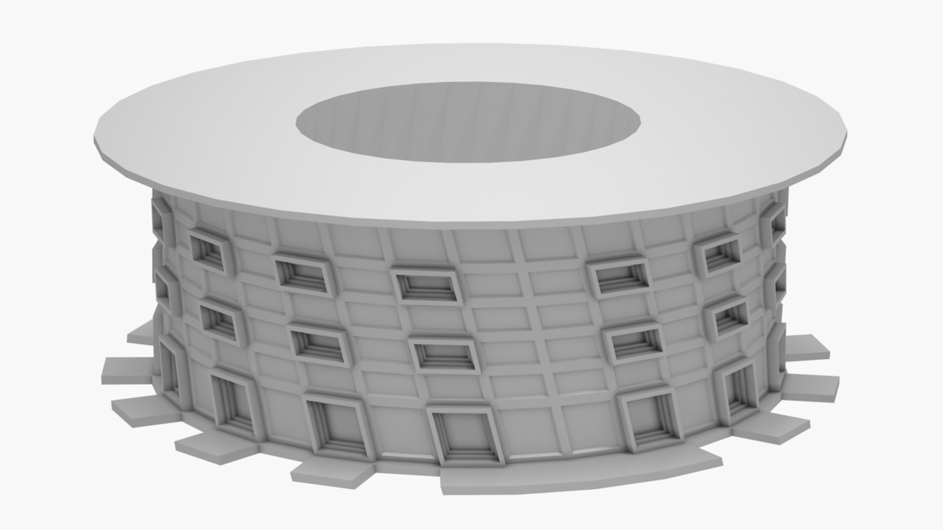 Hi-Tech Building 20 3D model - TurboSquid 2063309