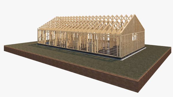 modelo 3d Casa de madera - TurboSquid 2121500