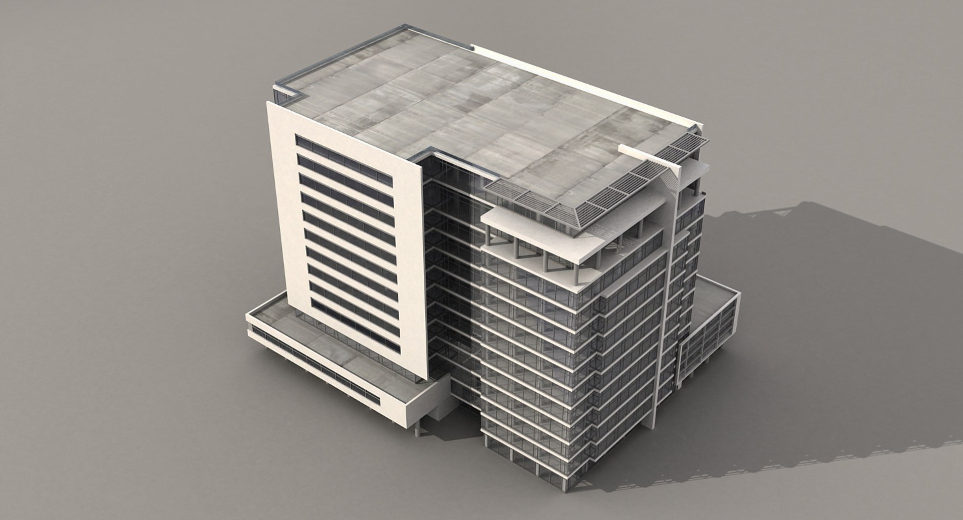 modern building 3d model