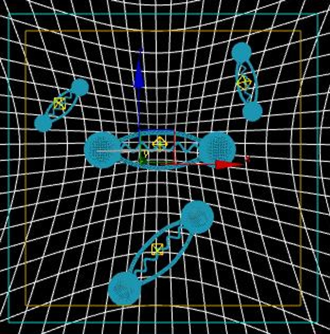 3d Model Space Electron - Positron